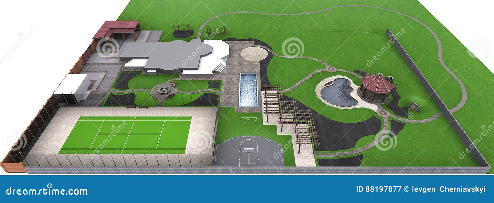 Home Yard Landscape Master Plan