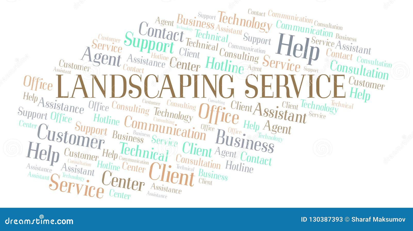 Landscaping Service Word Cloud. Stock Illustration - Illustration of ...