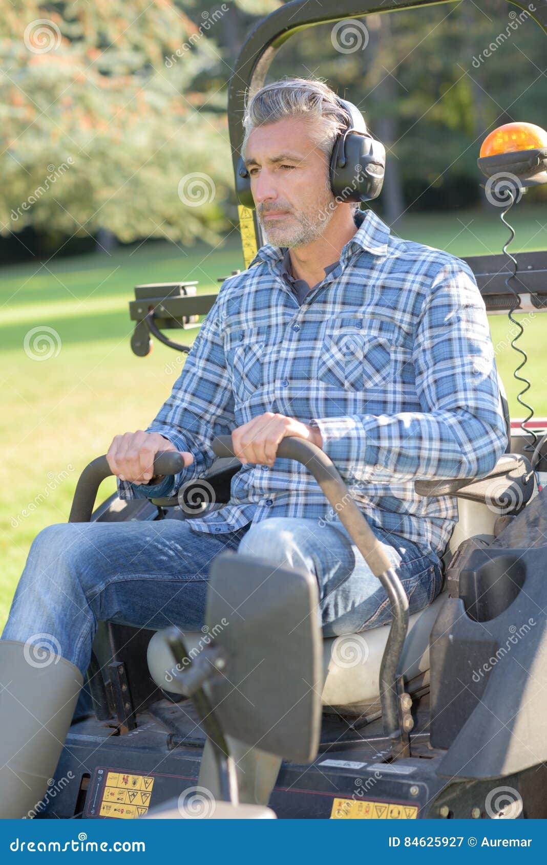 Landscaping Worker on Grounds Stock Image - Image of department ...