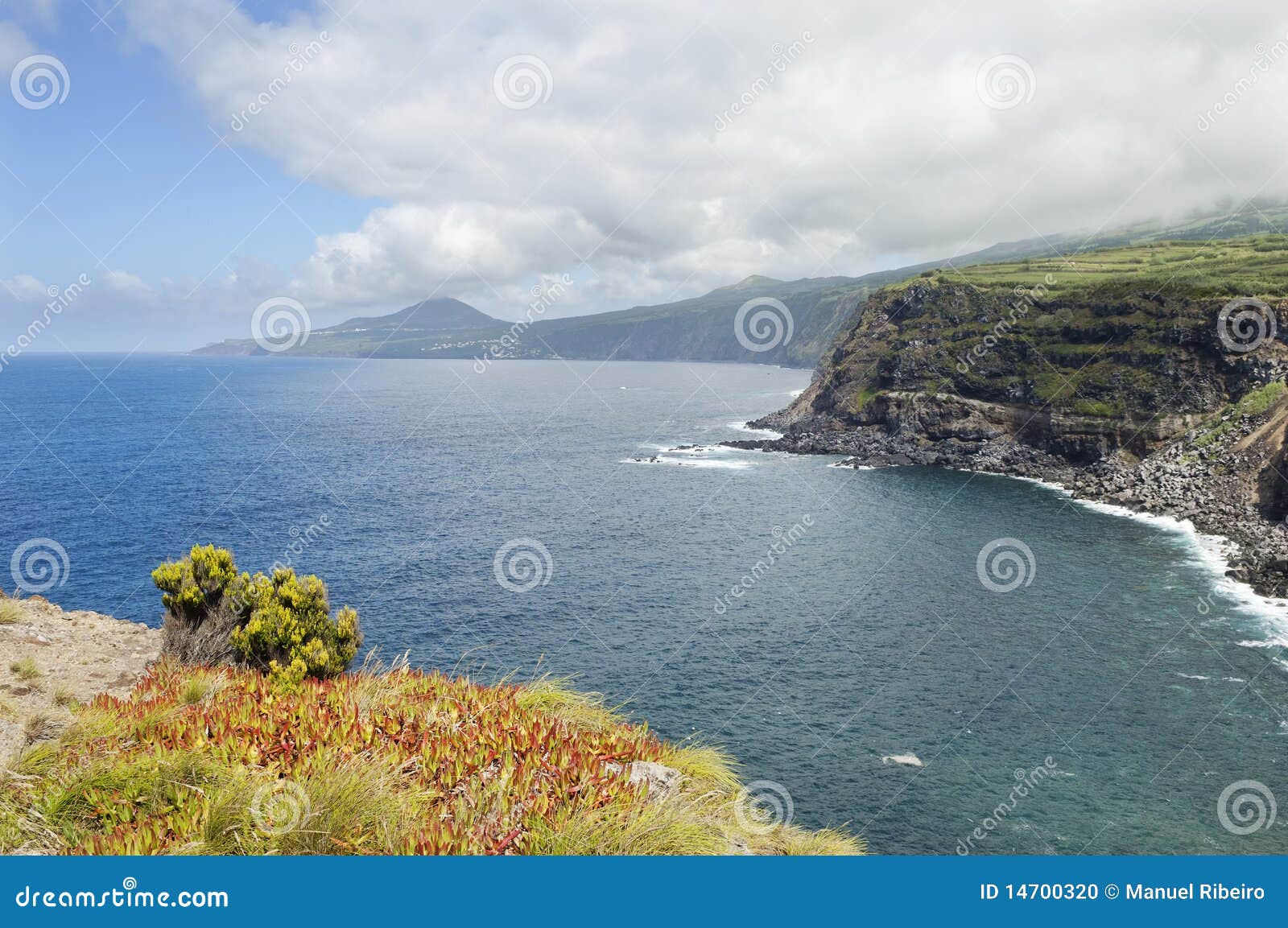 Landschaft in Faial, Azoren Stockfoto - Bild von portugal, nave: 14700320
