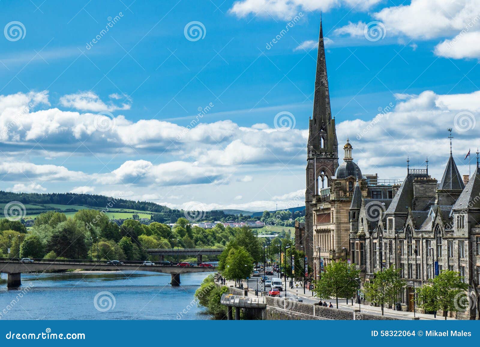 Landschaft Von Perth Schottland Stockfoto - Bild von bruce, eintrag ...