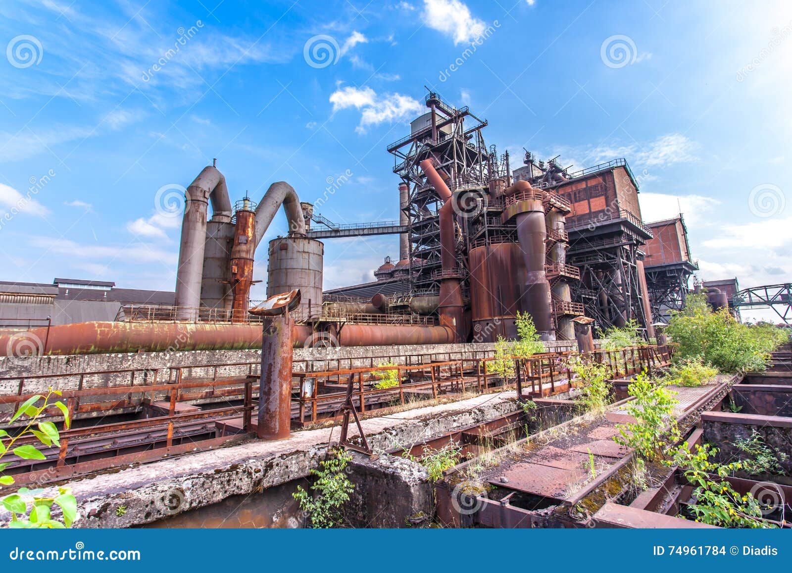 Landschaftspark Duisburg Nord Stockfoto - Bild von rostig, architektur ...
