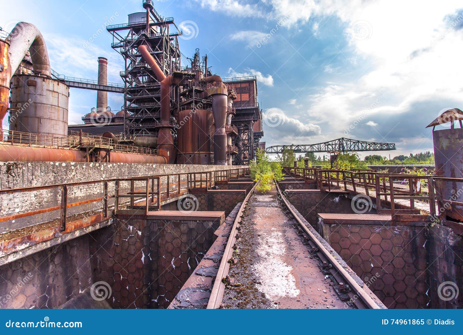 Landschaftspark Duisburg Nord Stock Afbeelding - Image of oven ...