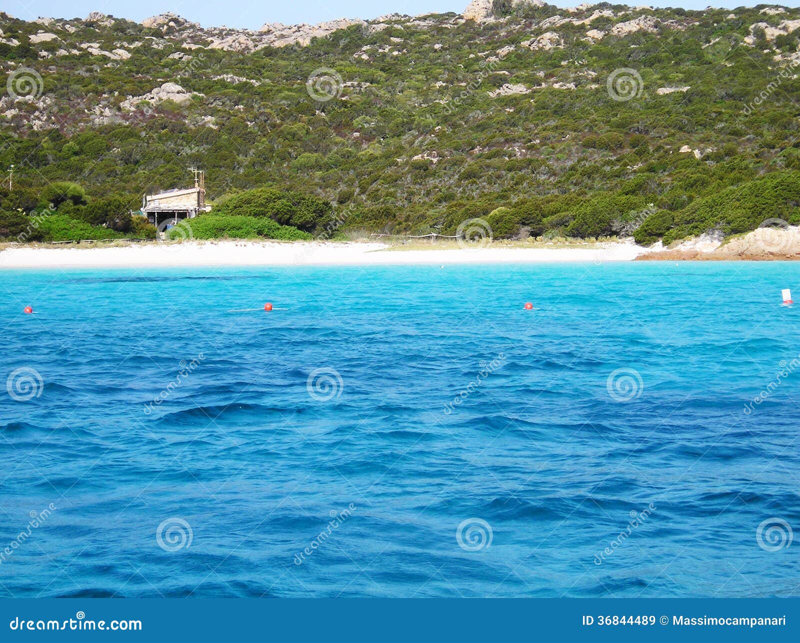 Landschaftsrosa Strand Sardinien Stockbild - Bild von rosa, feiertage ...