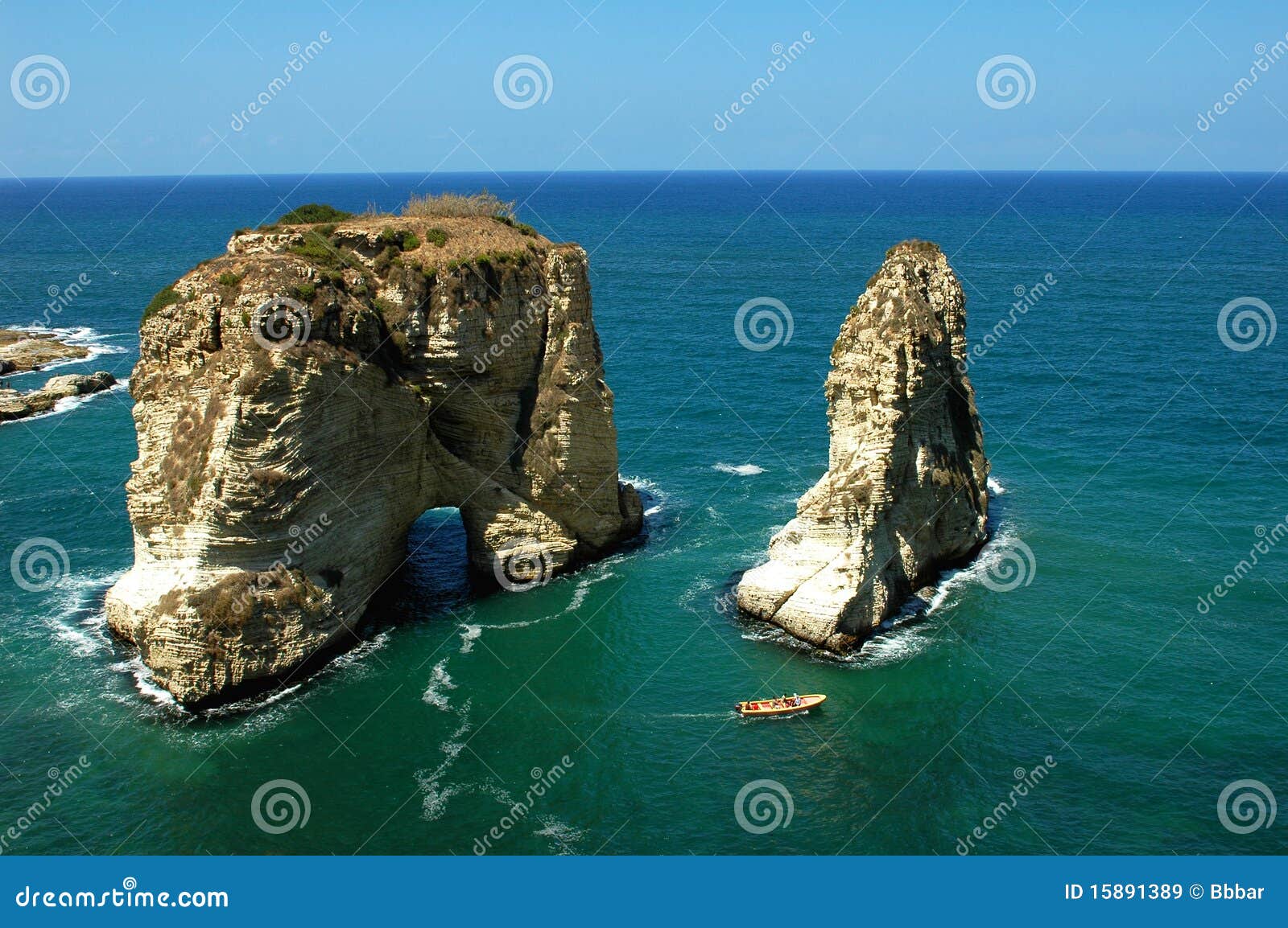 Landschap in Beiroet Libanon Stock Afbeelding - Image of scenes, oceaan ...