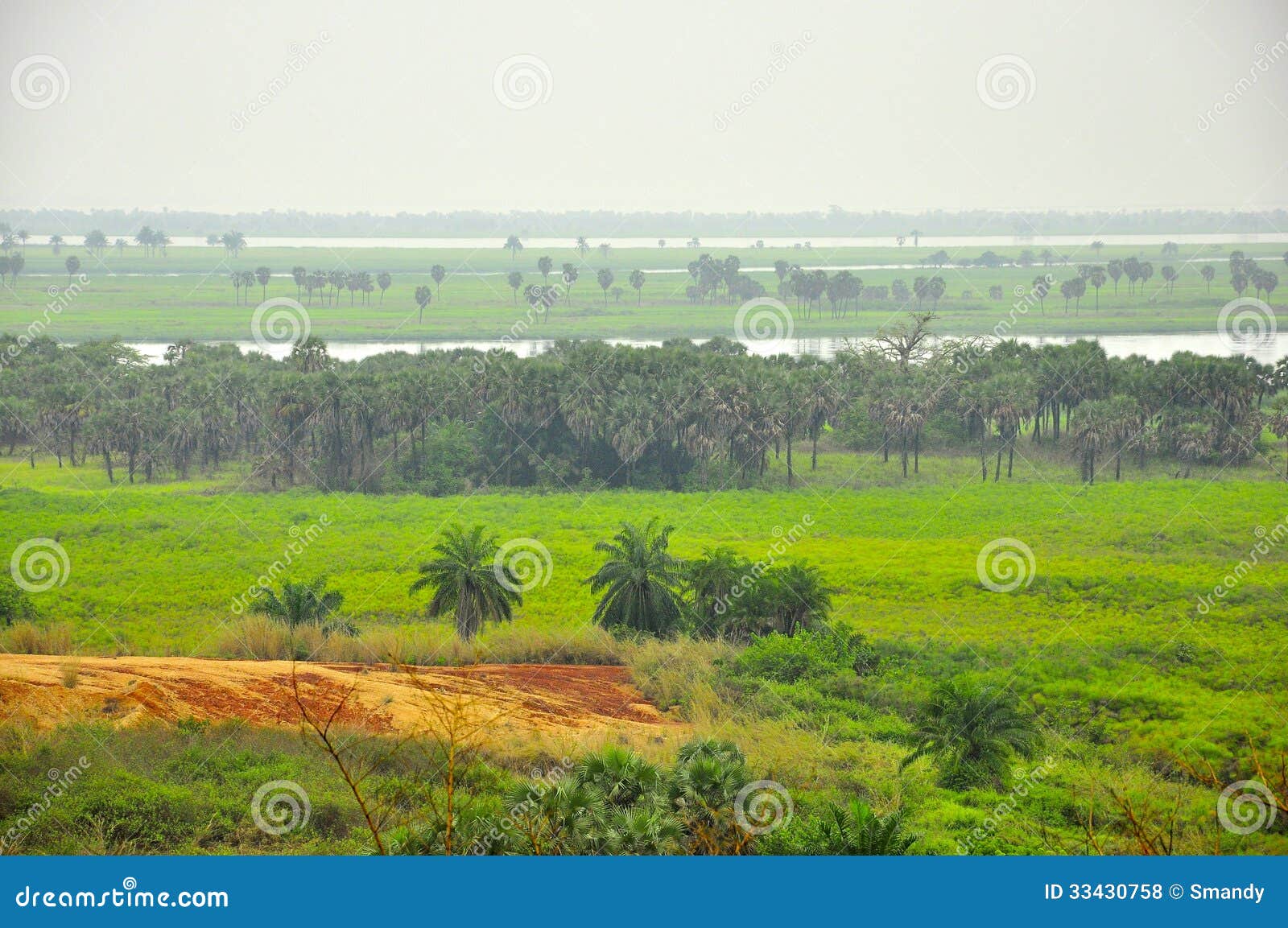 Landschap Van De Rivier De Kongo Stock Foto - Image of tsjaad, klimaat ...
