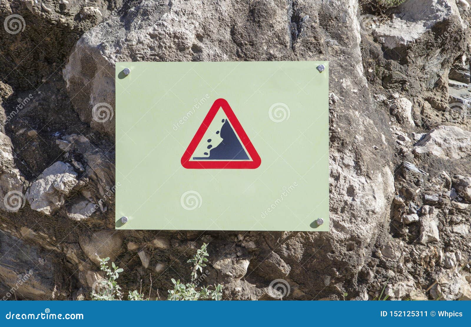 Caution Rock Slide Sign On Ballybunion Beach Royalty-Free Stock Image ...