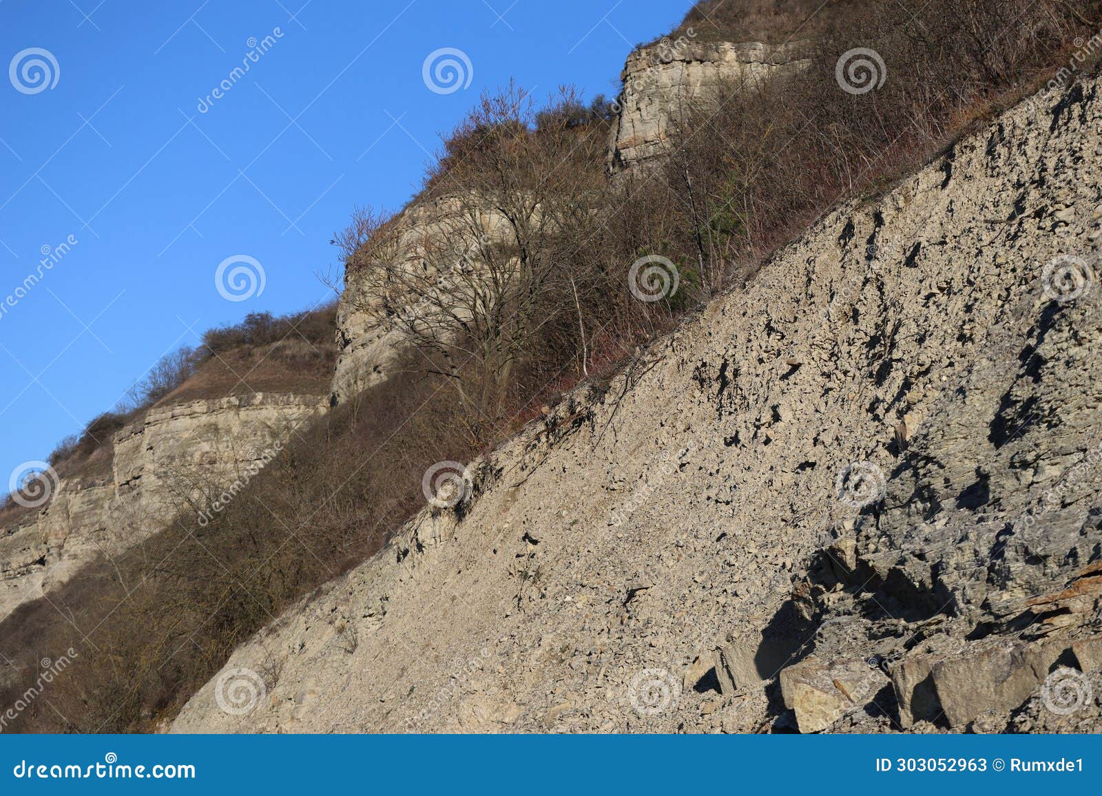 Landslide stock image. Image of erosion, slipped, stick - 303052963