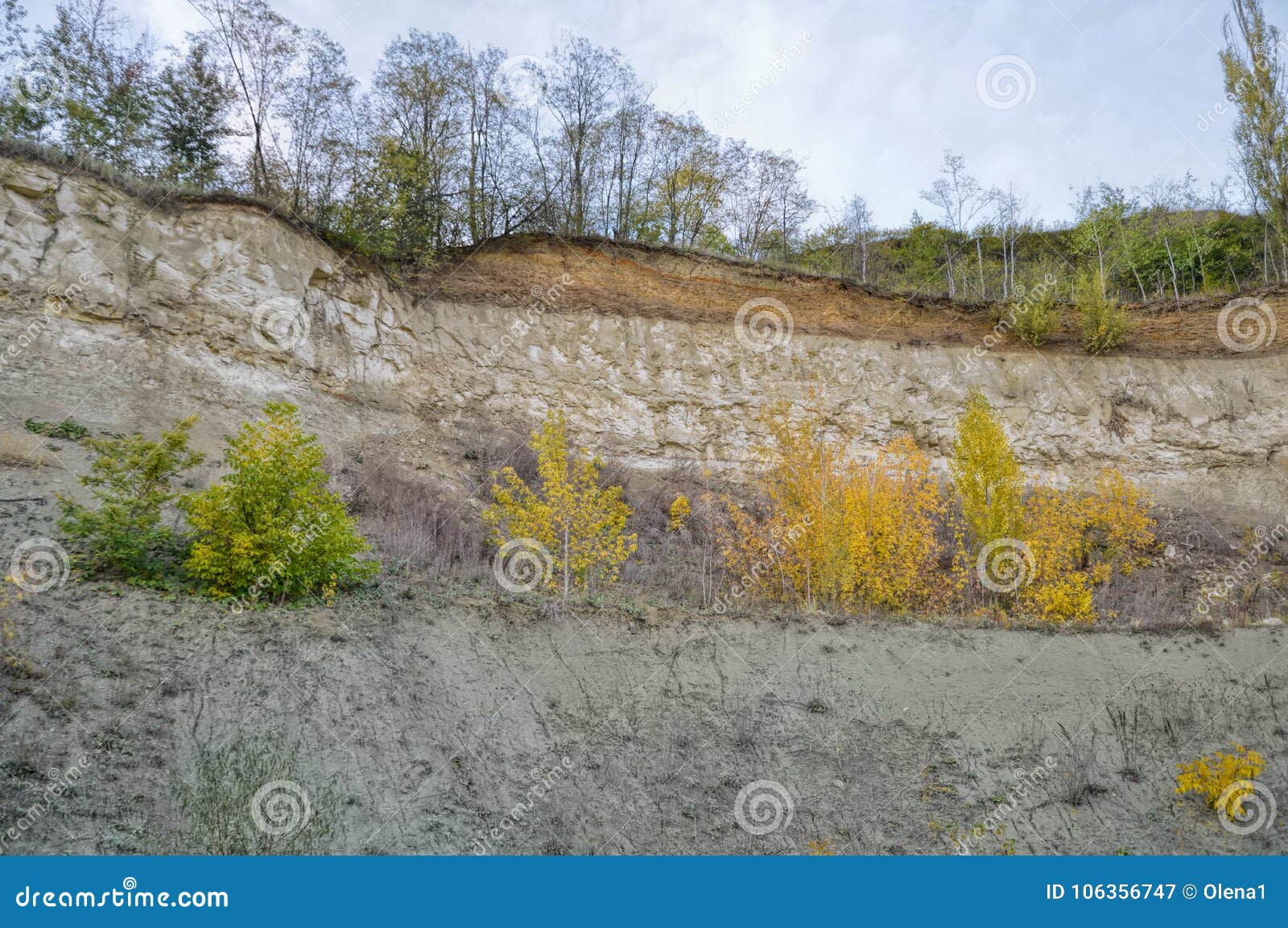 Mass Wasting because of Soft Soil Stock Image - Image of subsoil ...