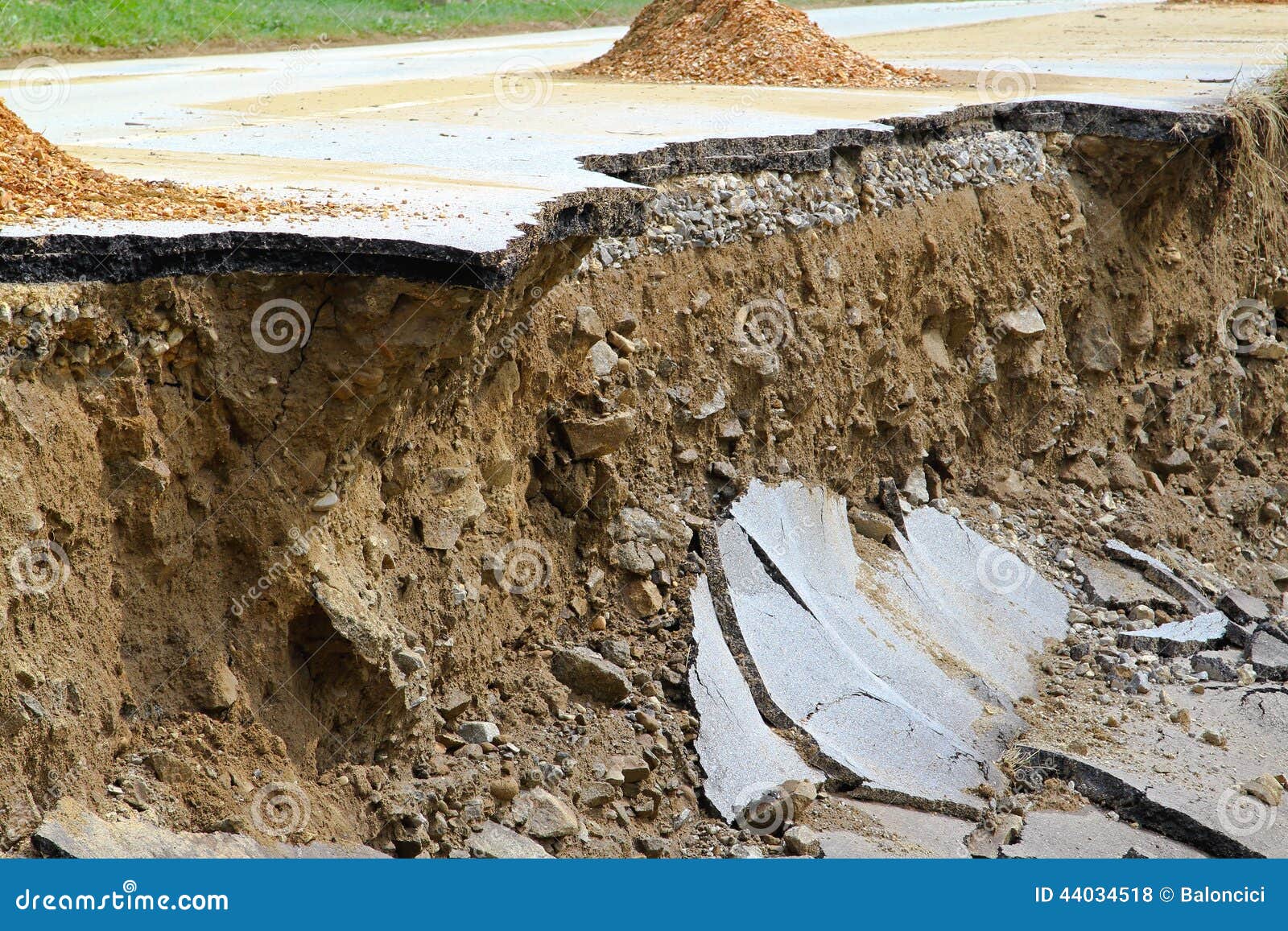 Landslip stock photo. Image of natural, landslide, disaster - 44034518