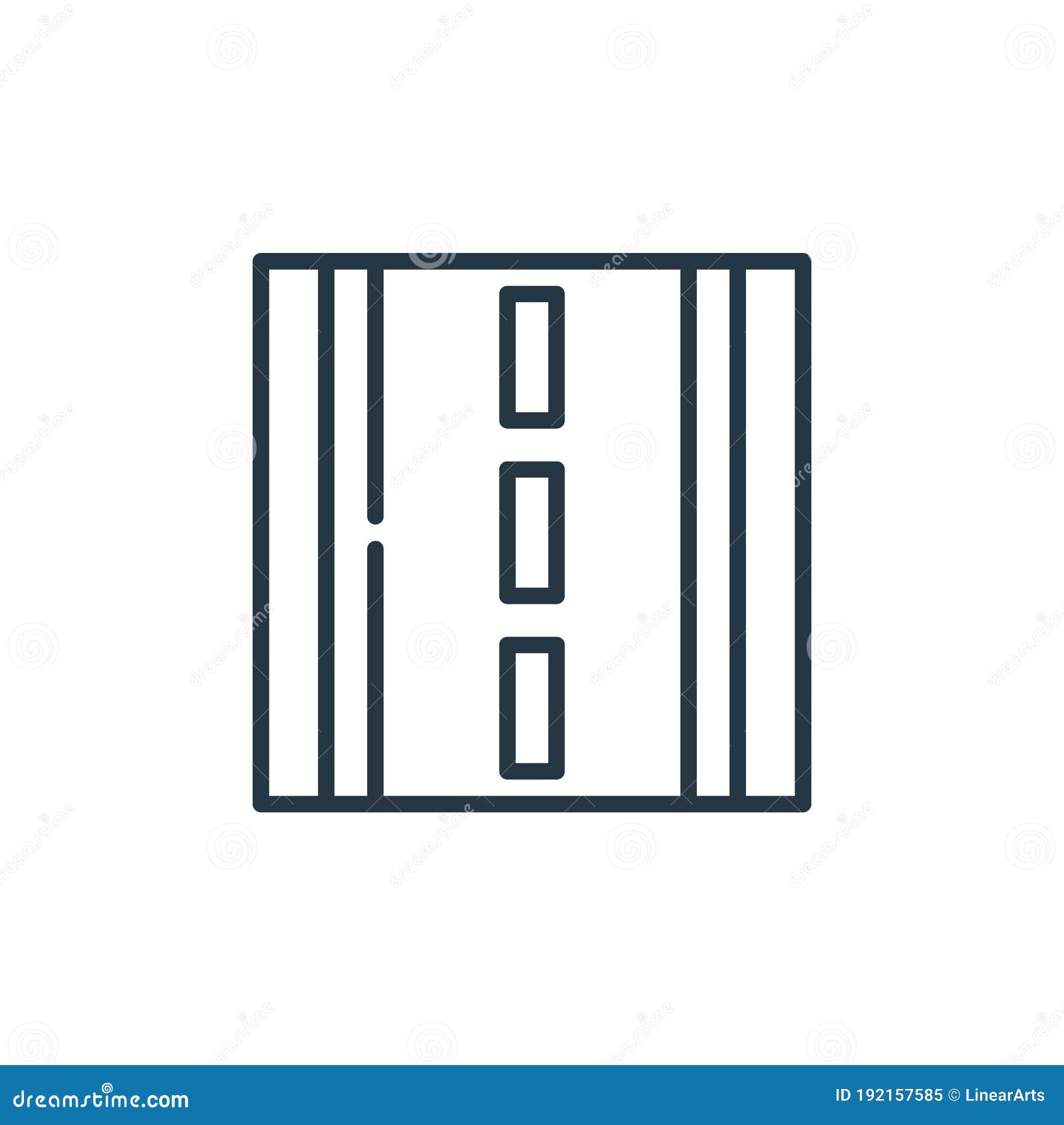 Lane Icon Vector from Car Engine Concept. Thin Line Illustration of ...