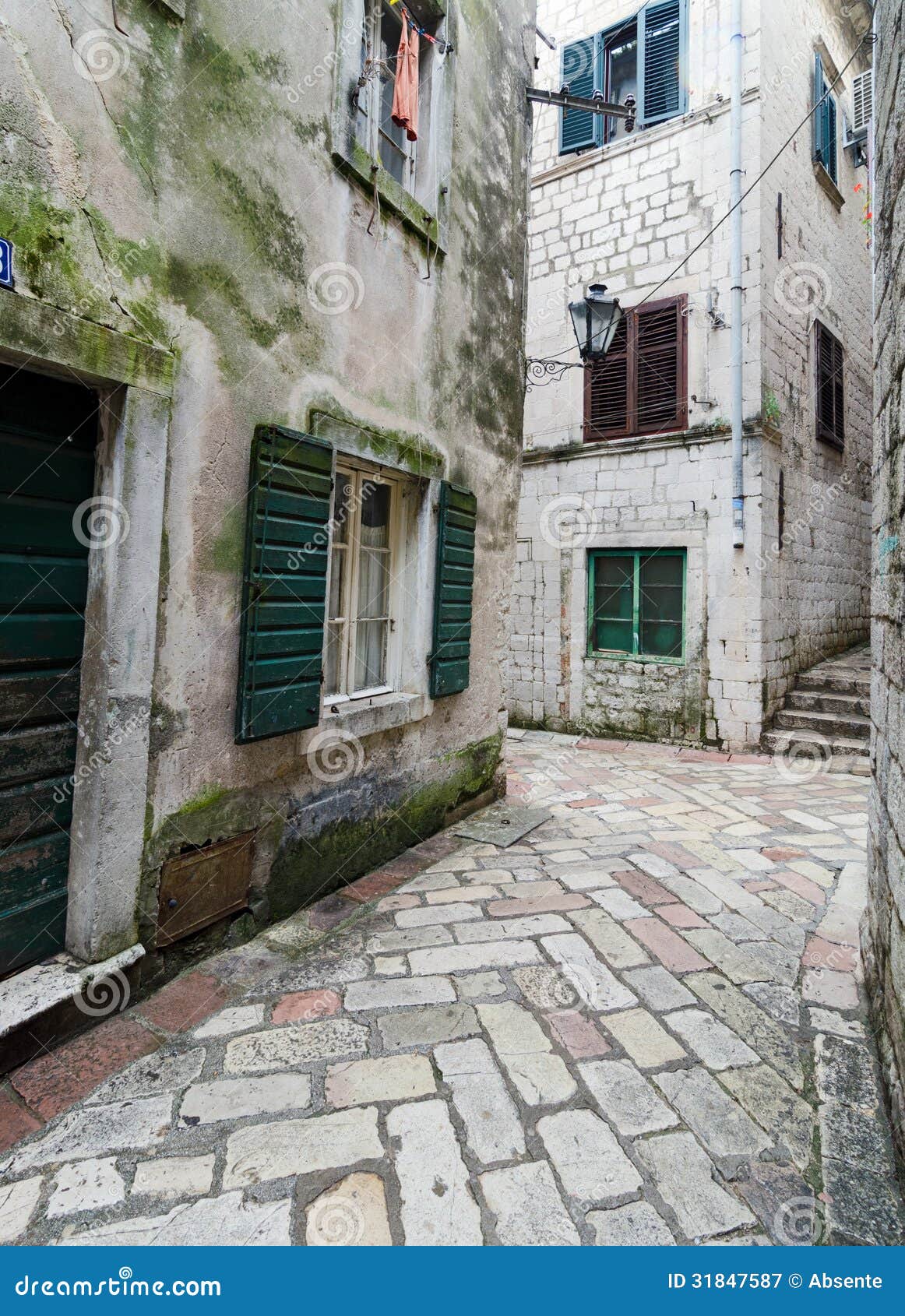 Lane. Kotor stock image. Image of town, rock, buildings - 31847587 Lane. Kotor stock image. Image of town, rock, buildings - 31847587
