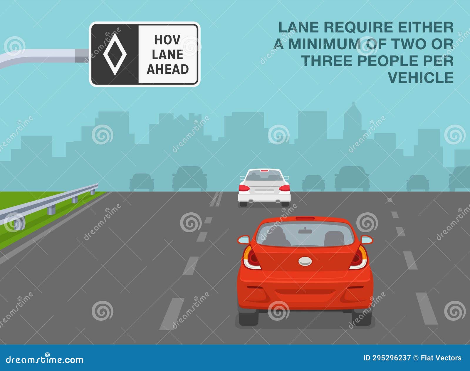 Lane Require Either a Minimum of Two or Three People Per Vehicle. Back ...