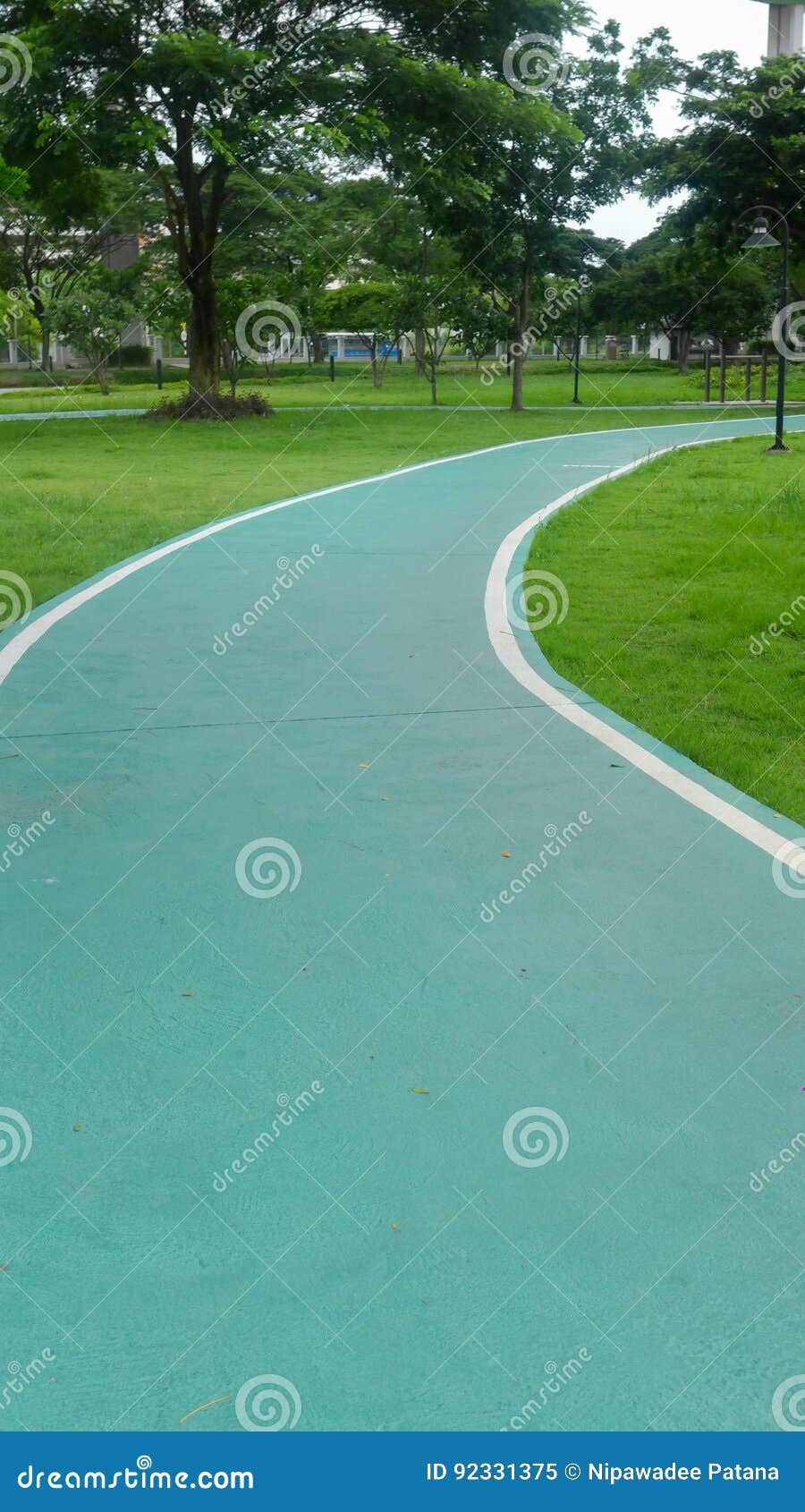 The Lane for Running and Walking Stock Image - Image of scene, fitness ...