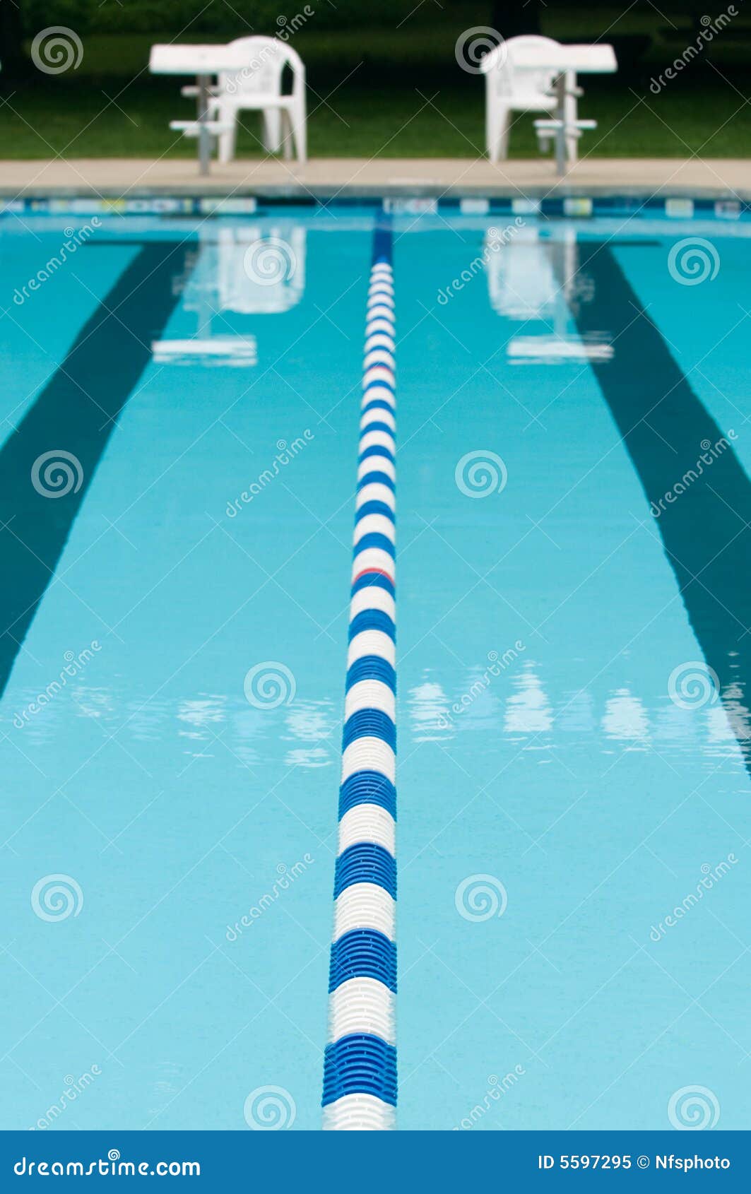 Lane Separator in Outdoor Swimming Pool Stock Image - Image of pool ...