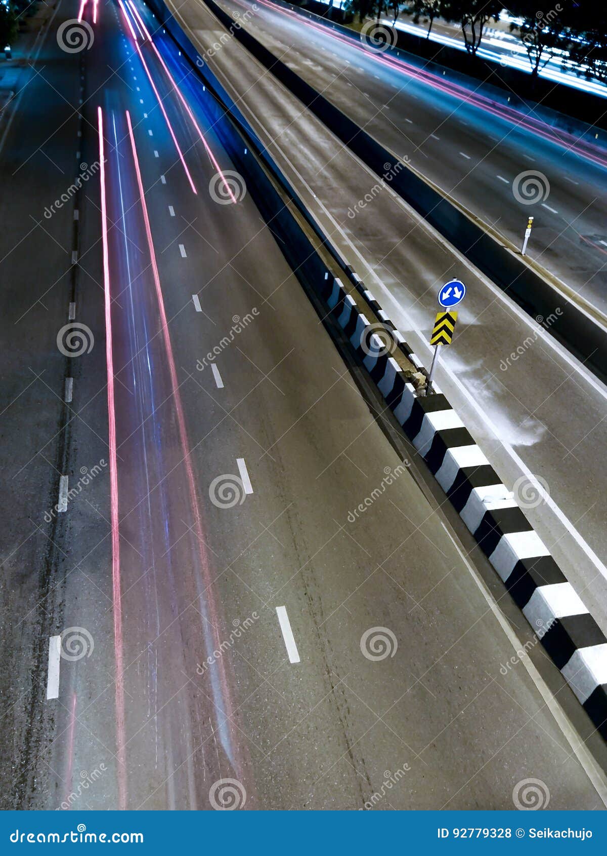 Lane Splitter with Sign stock photo. Image of driving - 92779328