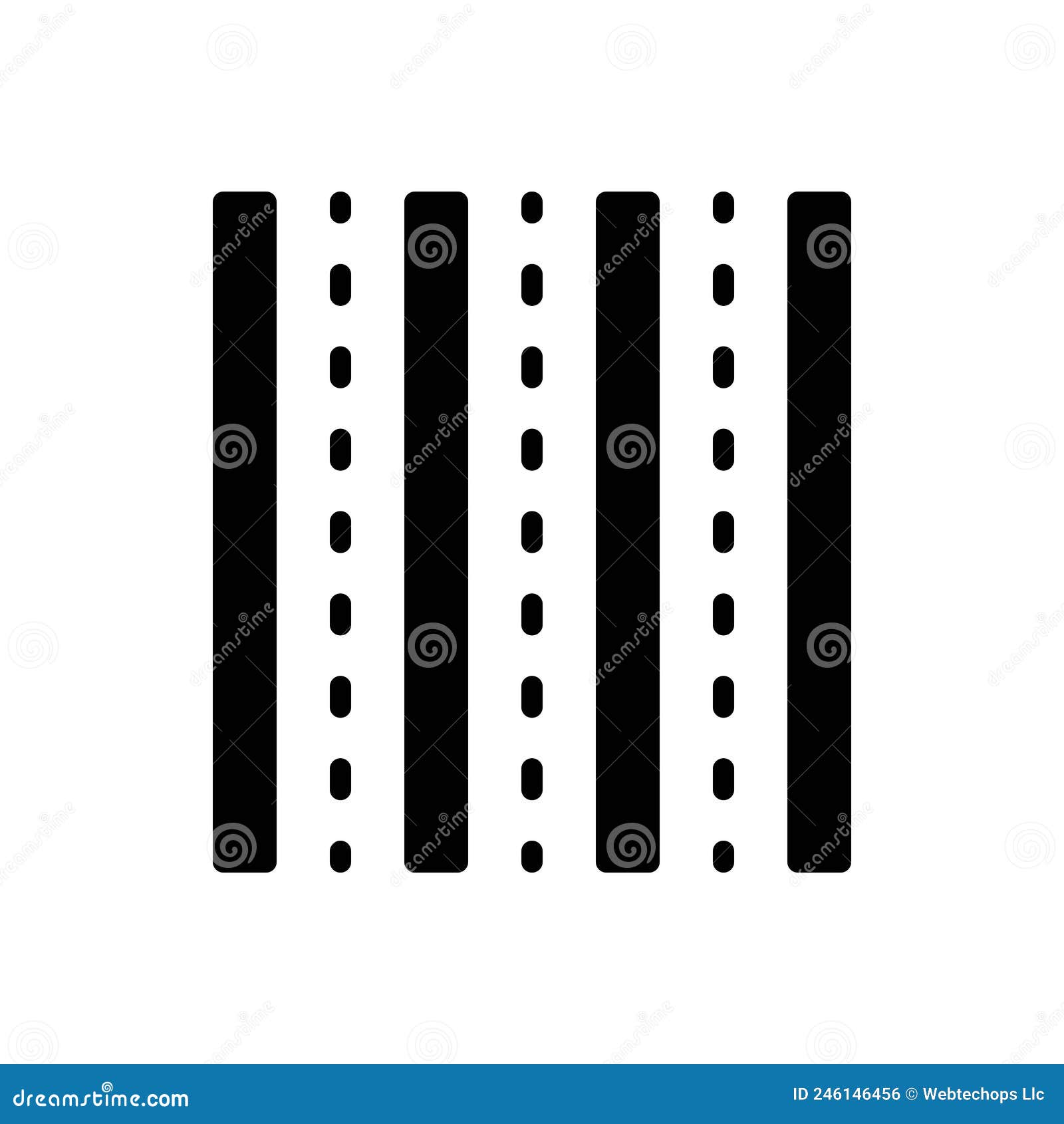 Black Solid Icon for Lanes, Road and Street Stock Vector - Illustration ...