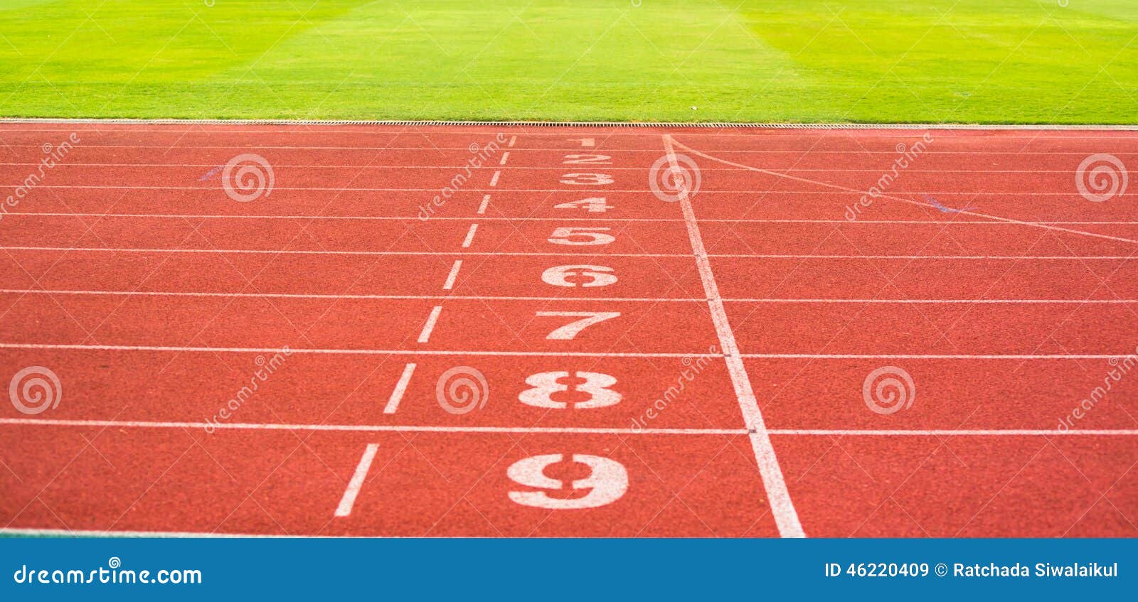 Lanes of running track stock image. Image of compete - 46220409