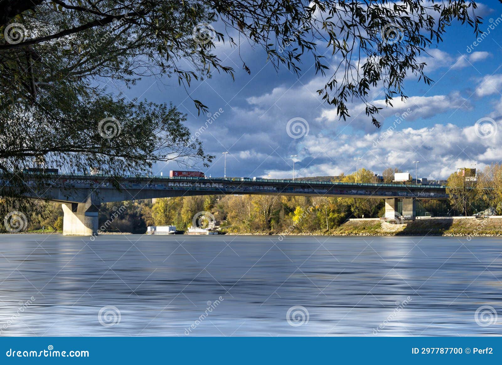 Lanfranconi Bridge stock photo. Image of bridge, danube - 297787700