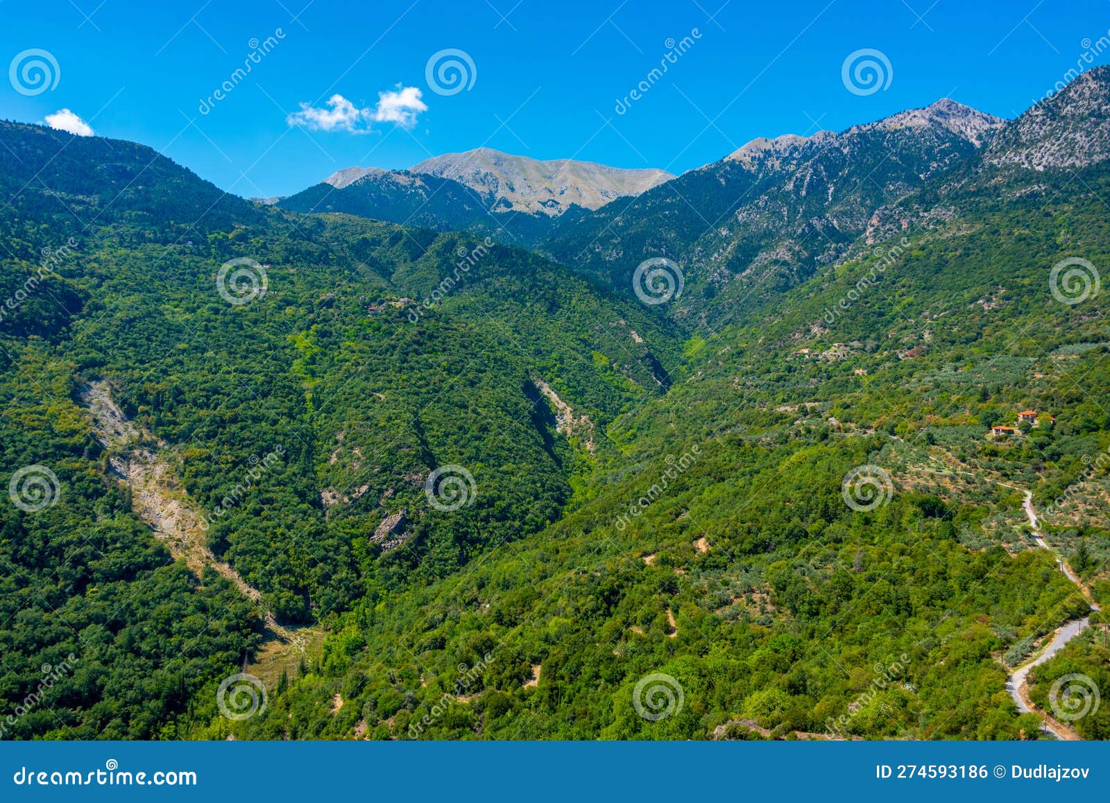 Langada Pass at Peloponnese Peninsula in Greece Stock Photo - Image of ...