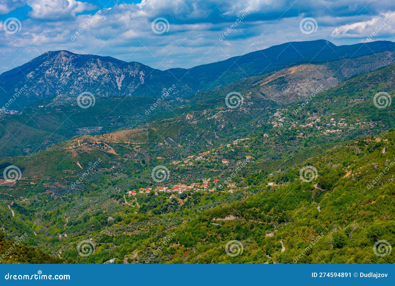 Langada Pass at Peloponnese Peninsula in Greece Stock Image - Image of ...