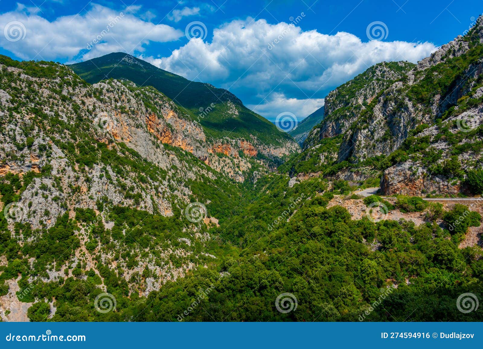 Langada Pass at Peloponnese Peninsula in Greece Stock Photo - Image of ...