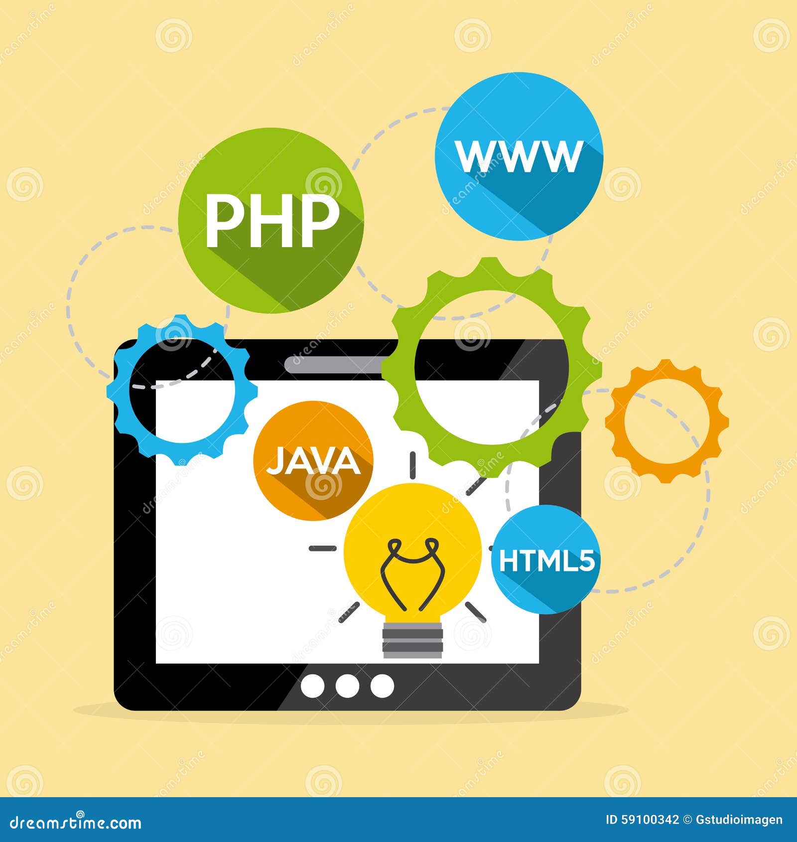 Langage de programmation illustration de vecteur. Illustration du ...