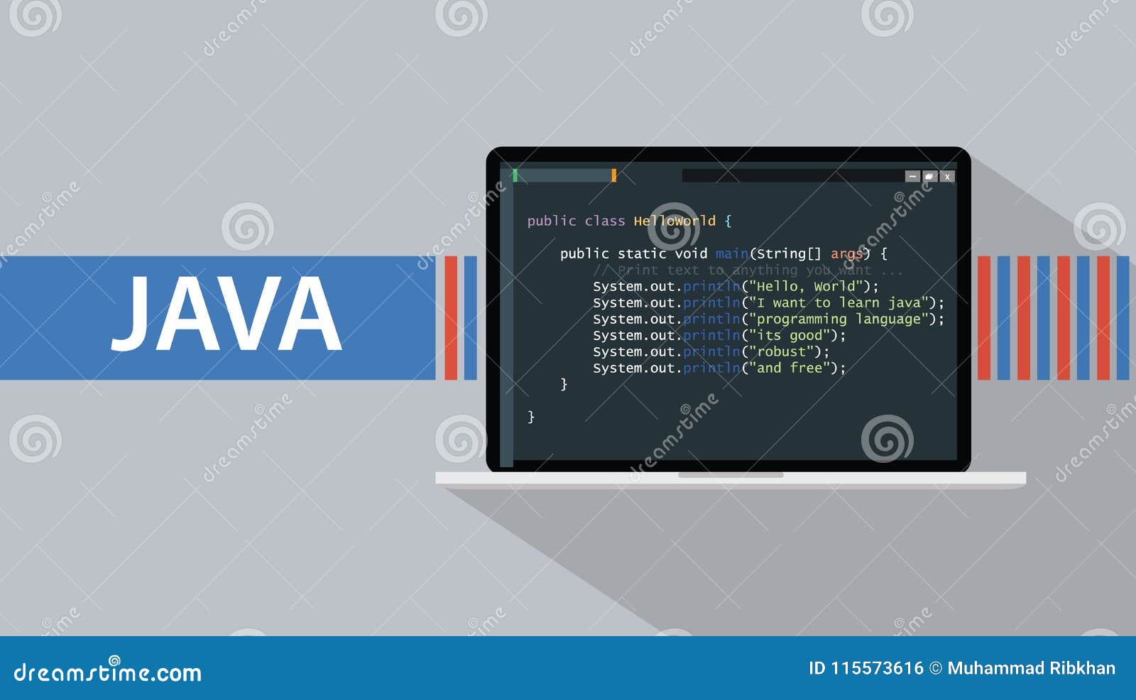 Langage De Programmation De Java Avec L'ordinateur Portable Et Le Manuscrit De Code Sur L'écran ...