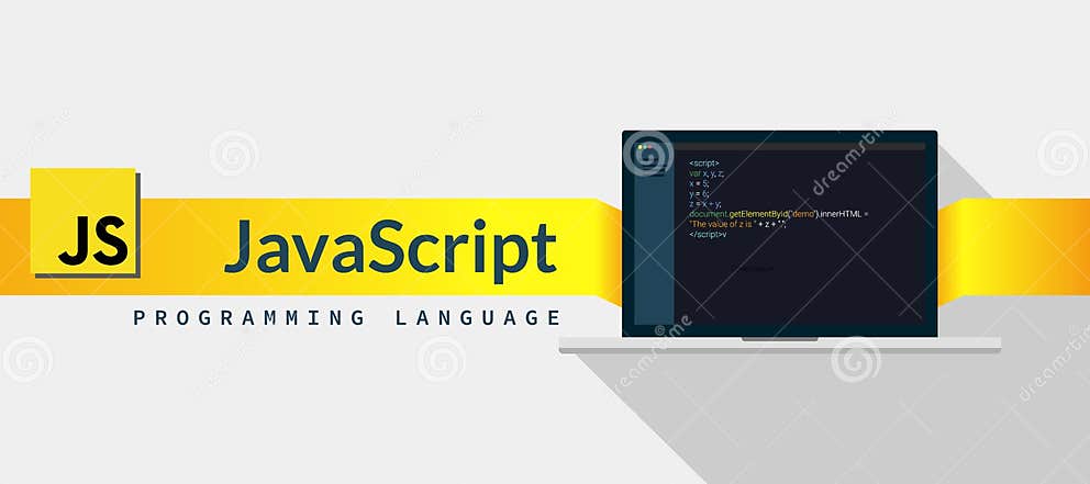 Langage De Programmation De Javascript Avec Le Code De Manuscrit Sur L'écran D'ordinateur ...