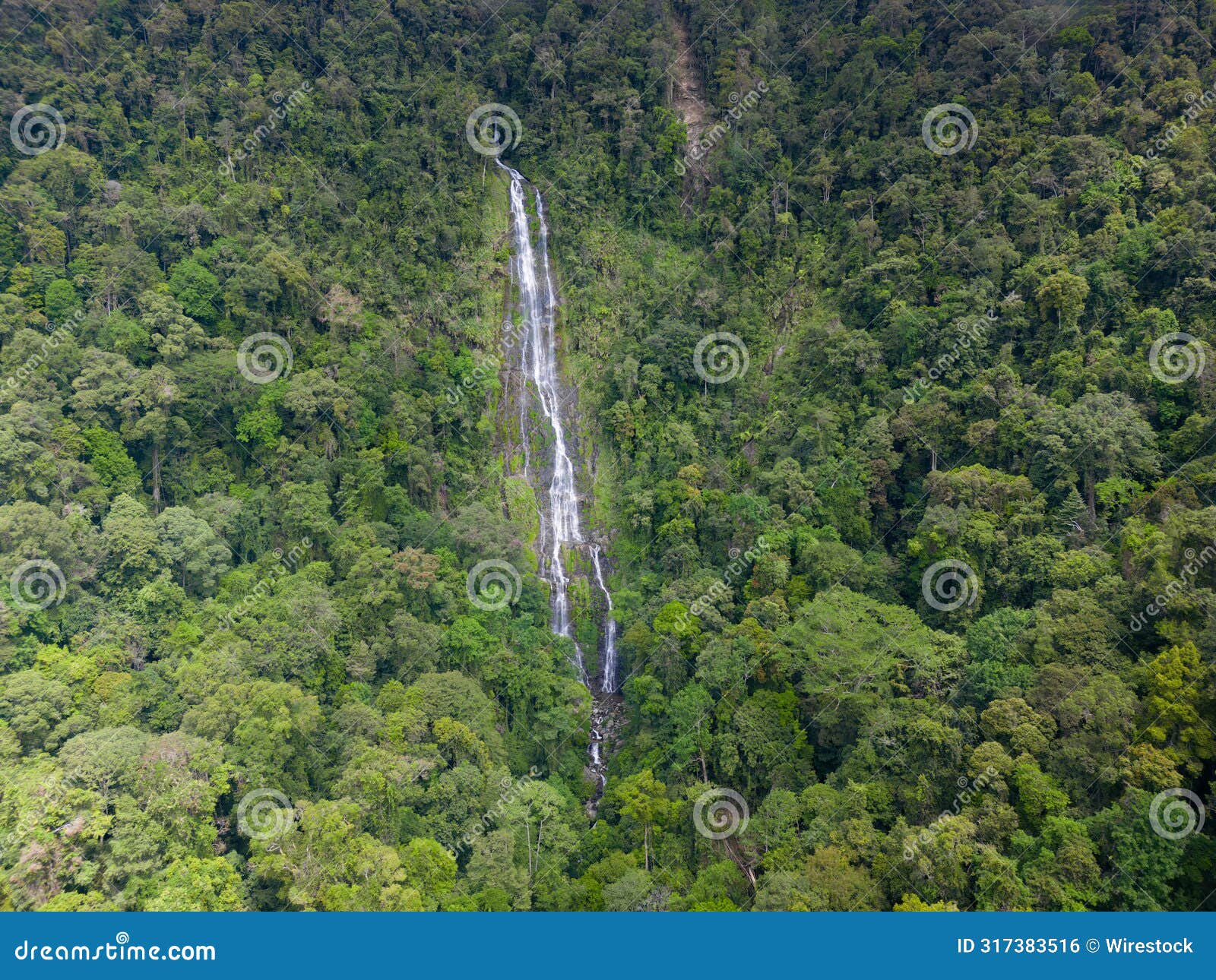 Langanan Waterfall in Ranau, Sabah, Malaysia Stock Photo - Image of ...