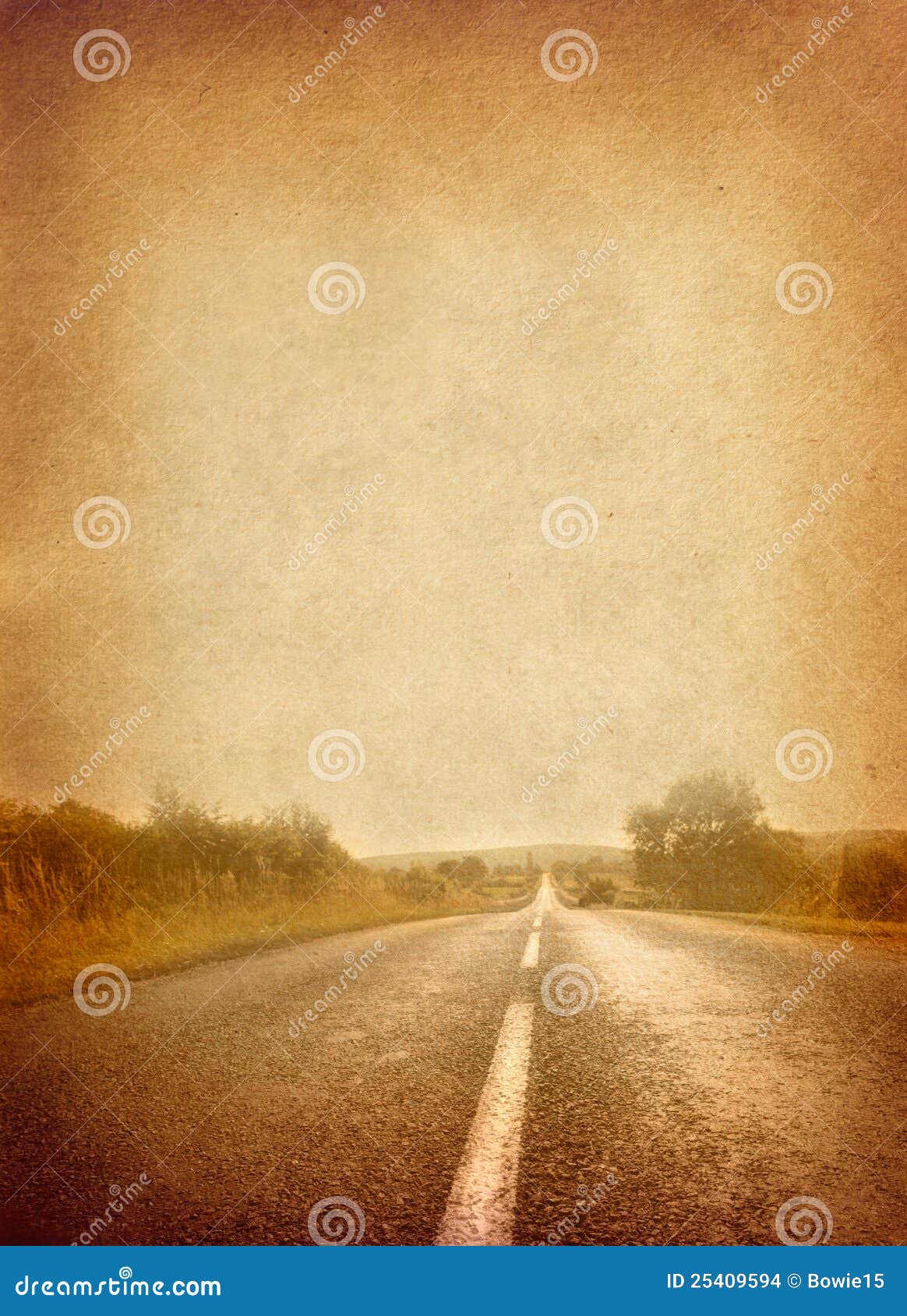 Langer Weg stockfoto. Bild von reise, papier, rückseite - 25409594