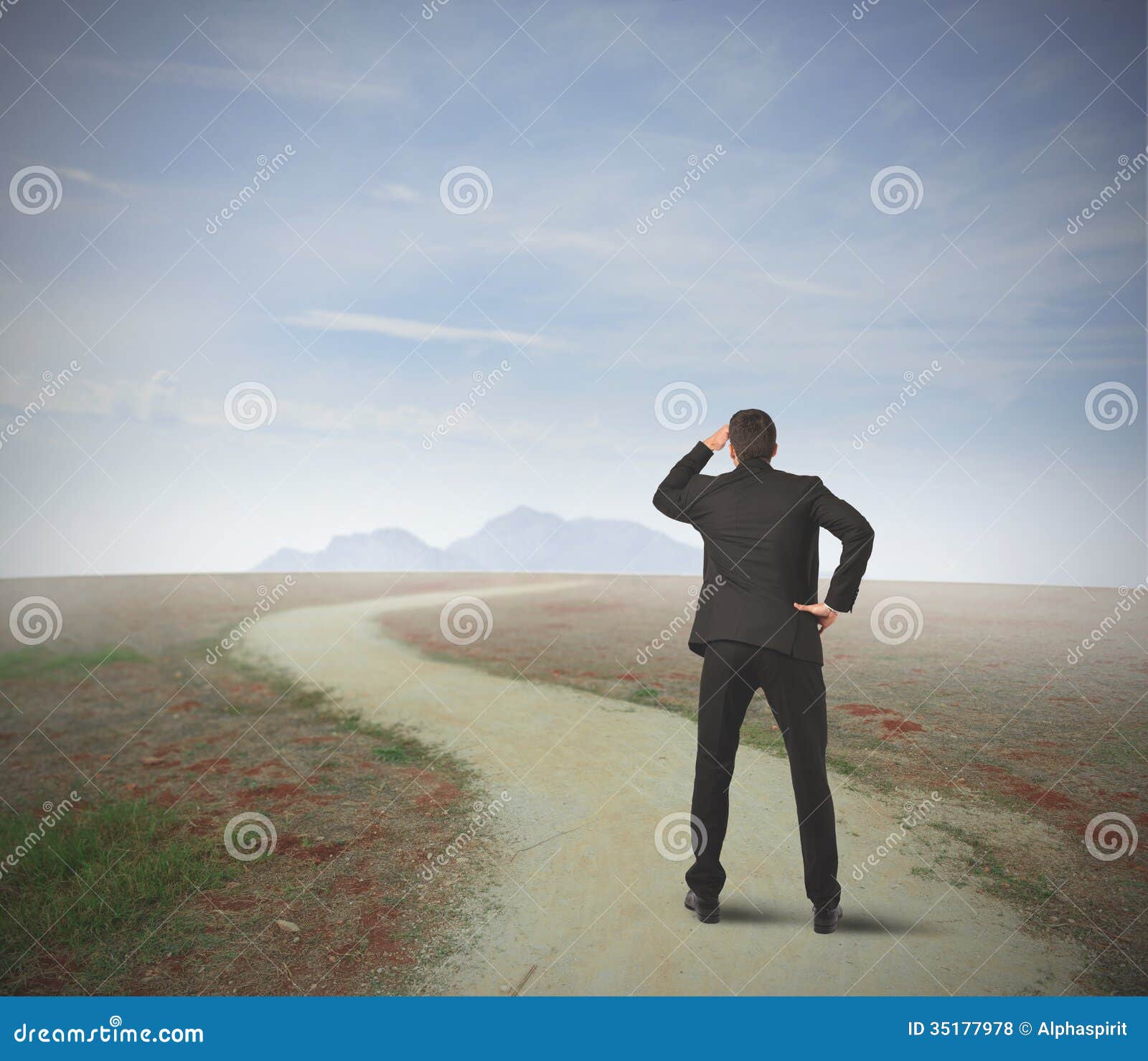 Langer Weg zur Karriere stockfoto. Bild von wachsen ...