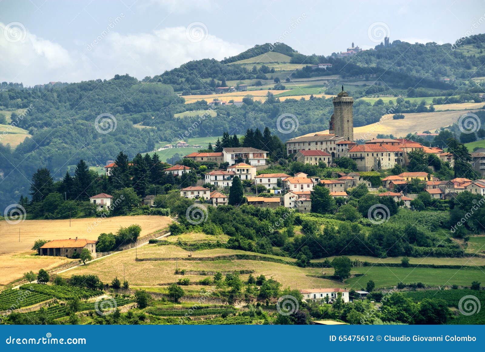 Langhe, Paisaje En Piamonte (Italia) Foto de archivo - Imagen de verde ...