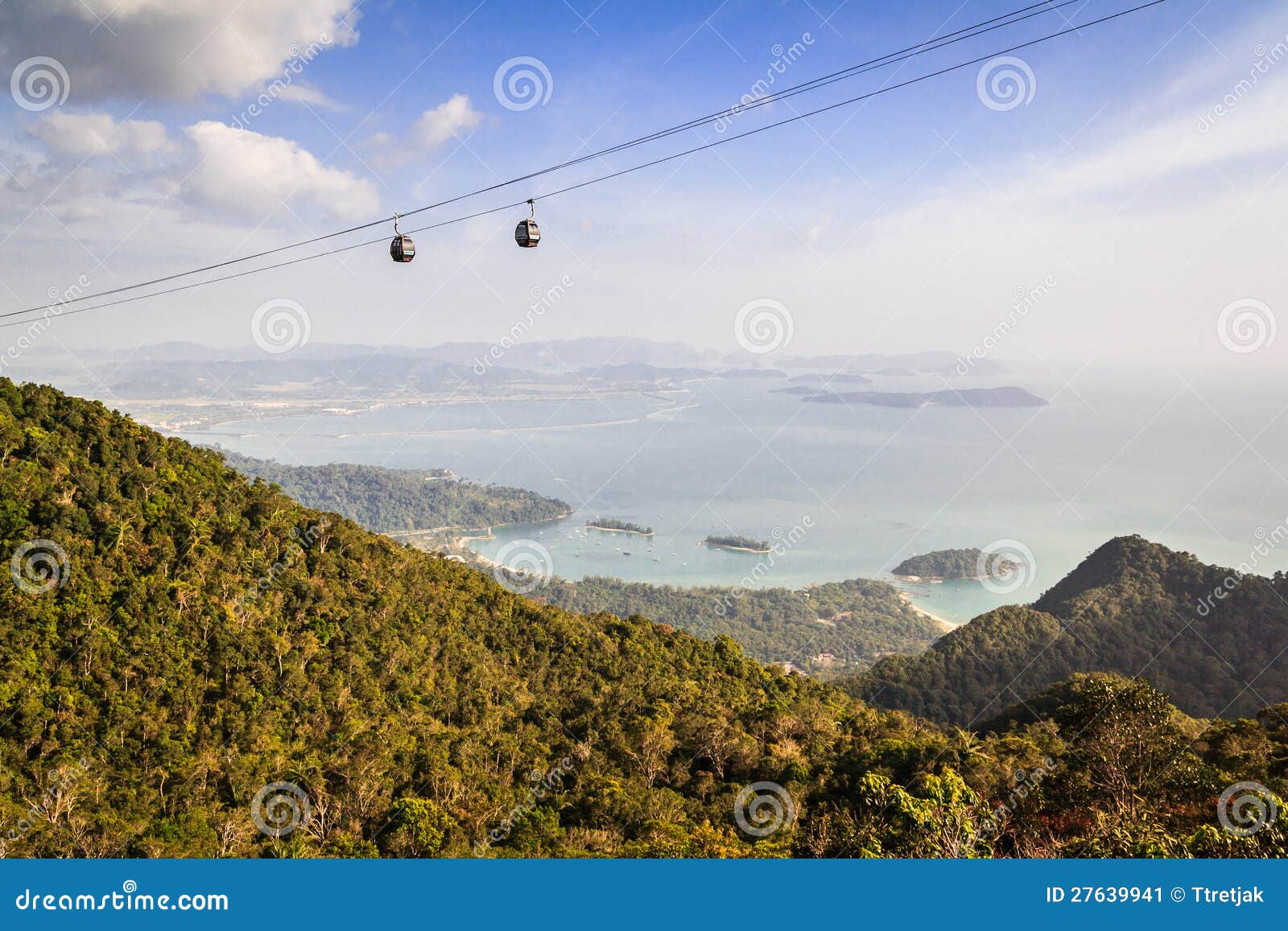 Langkawi Cable Car stock image. Image of coast, mountain - 27639941