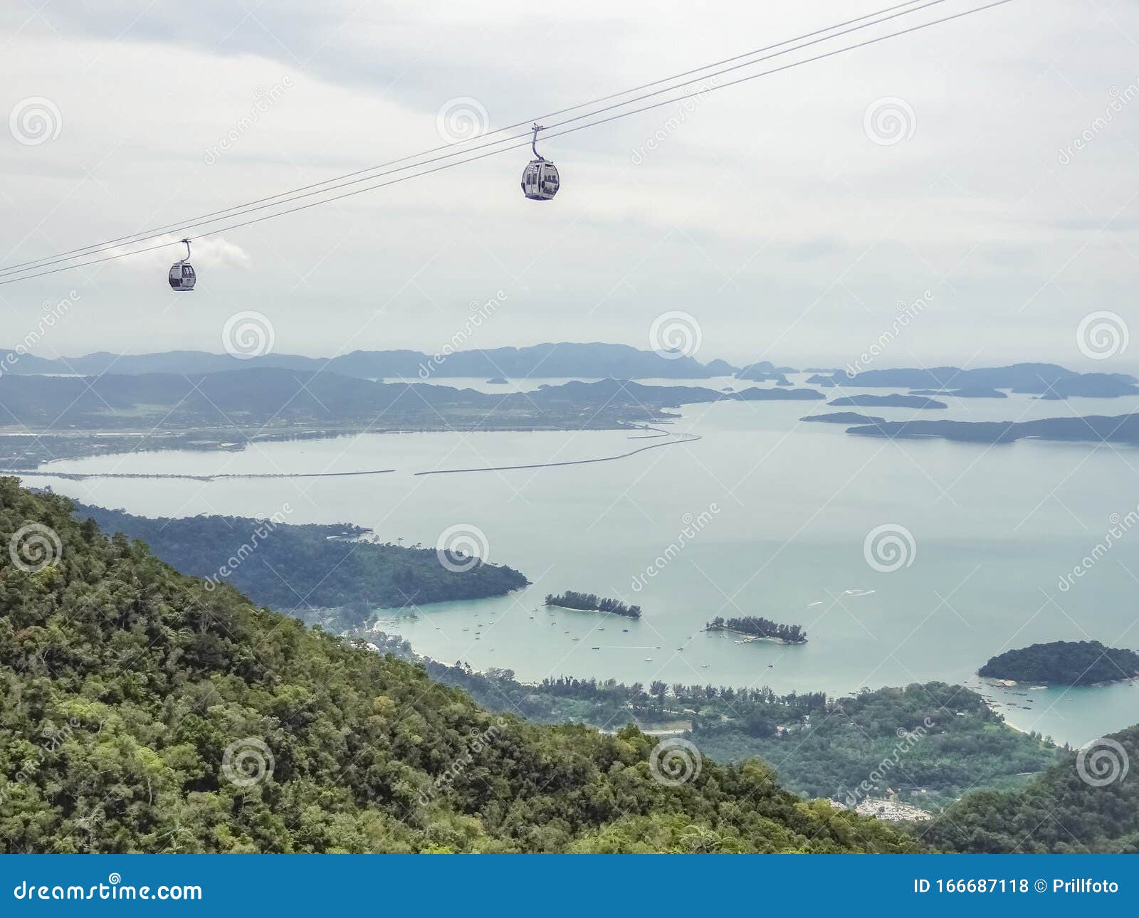 Langkawi Cable Car stock photo. Image of cableway, overgrown - 166687118