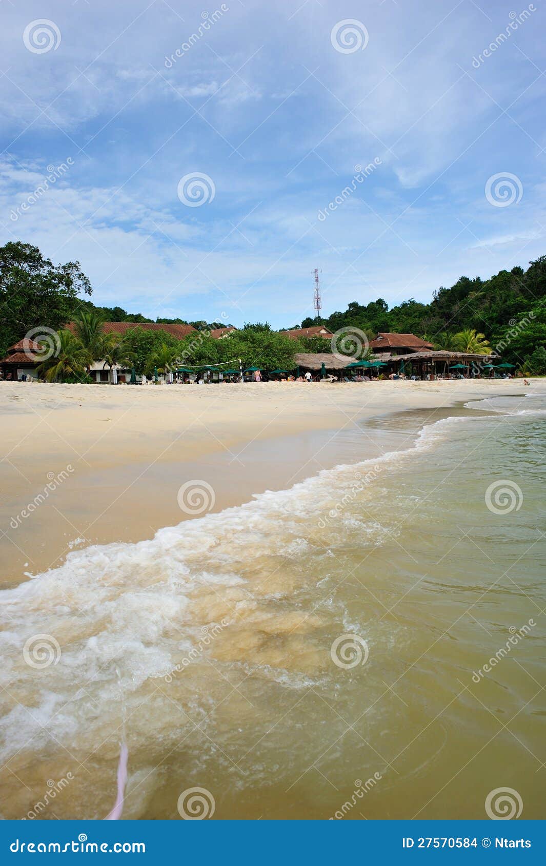 Langkawi Cenang sand beach stock photo. Image of attractive - 27570584