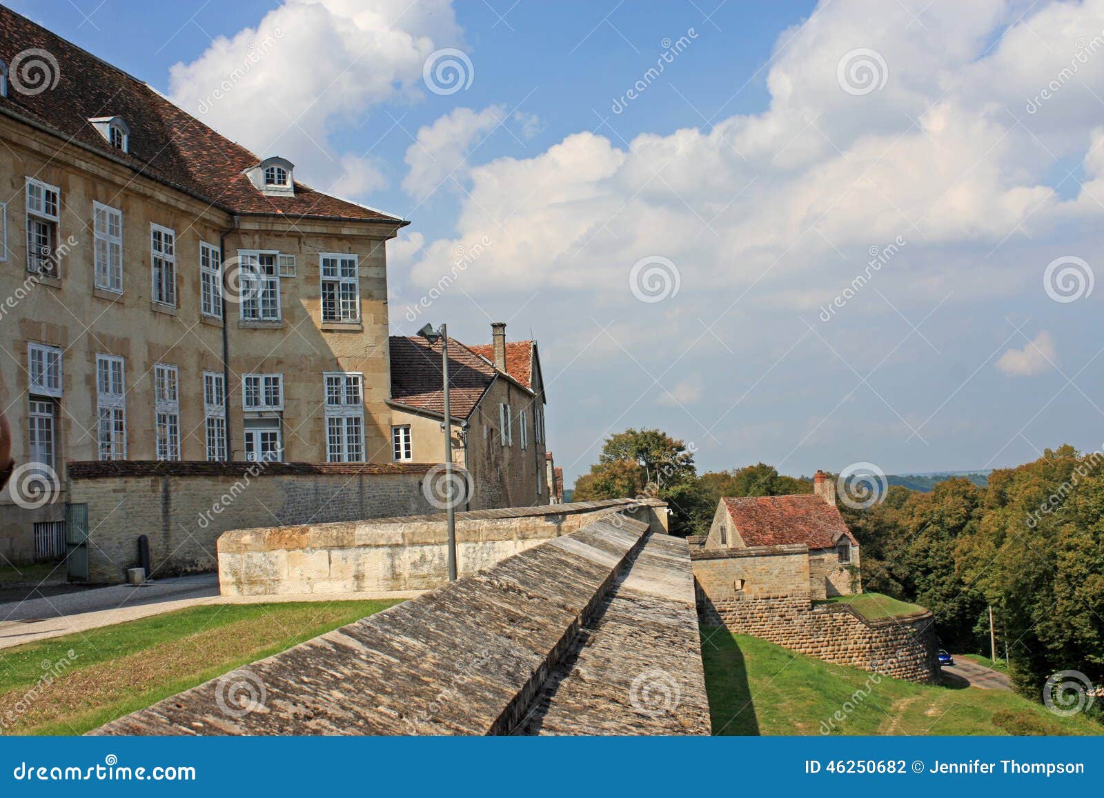 Langres, France stock photo. Image of terrace, langres - 46250682