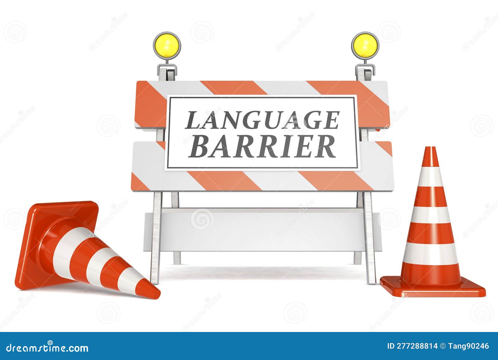 Language Barrier Refer To Linguistic Barriers To Communication Cartoon ...