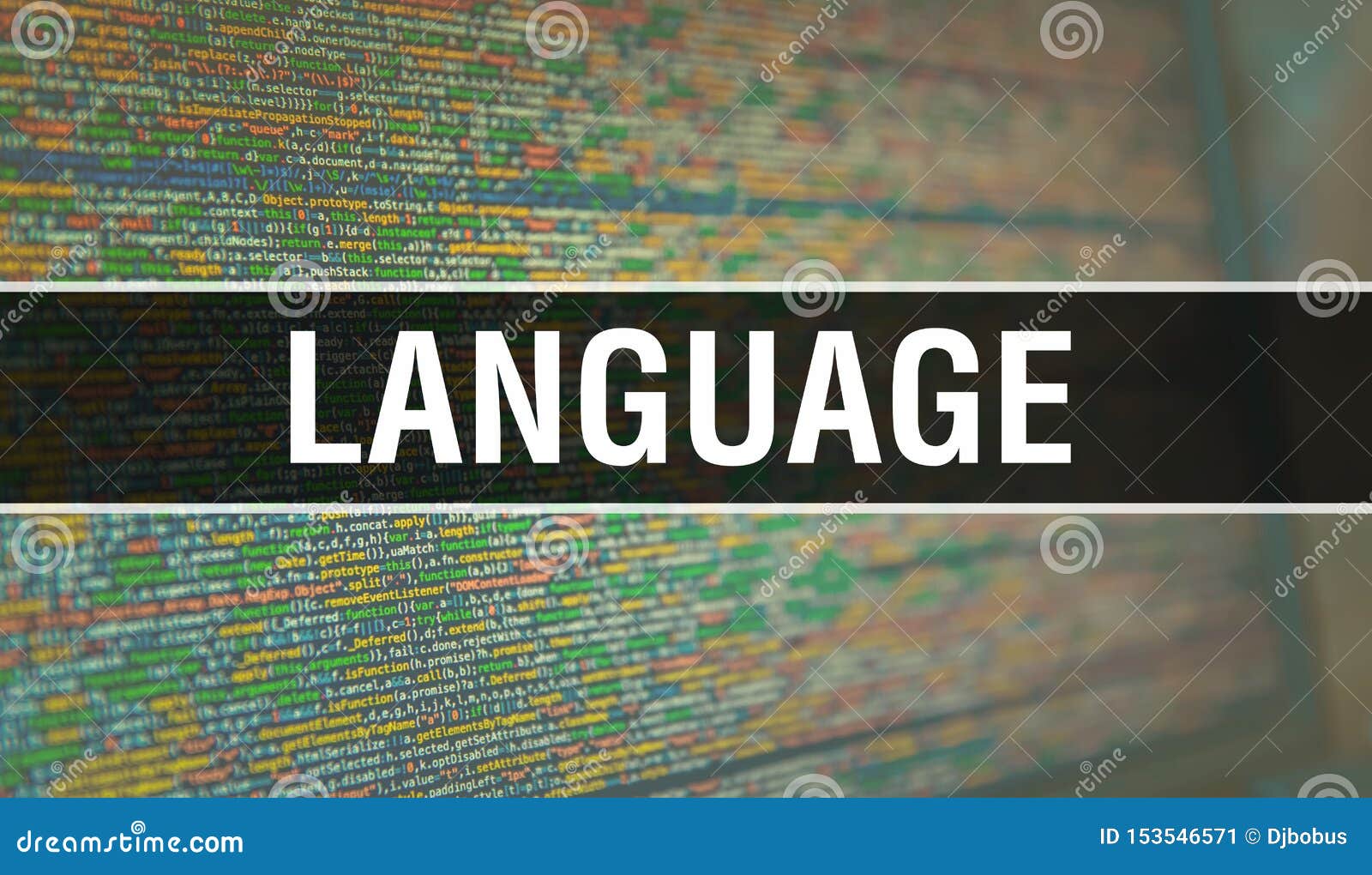 Language with Binary Code Digital Technology Background. Abstract ...