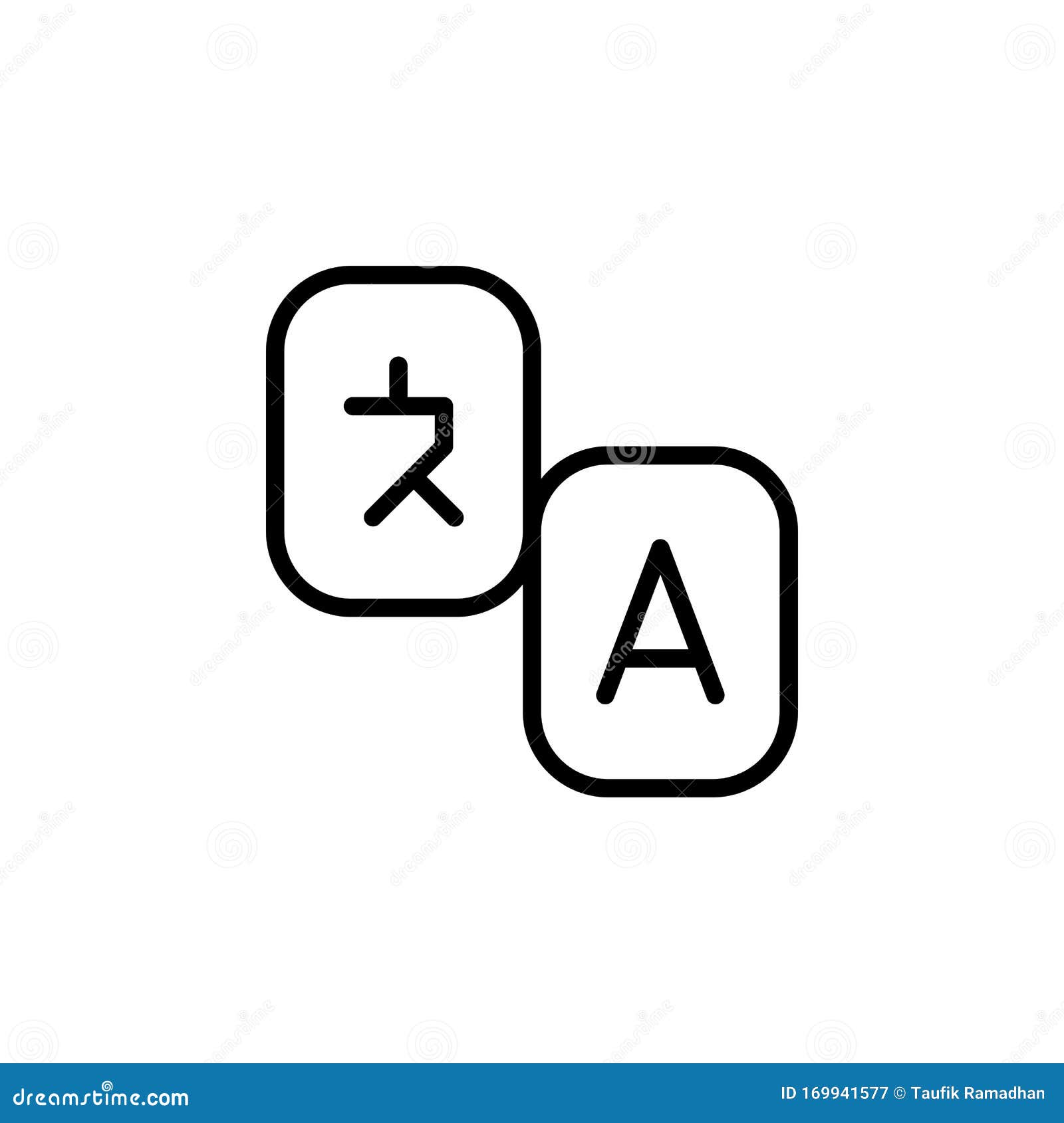 Language Icon Design Line Style. Perfect for Application, Web, Logo and ...