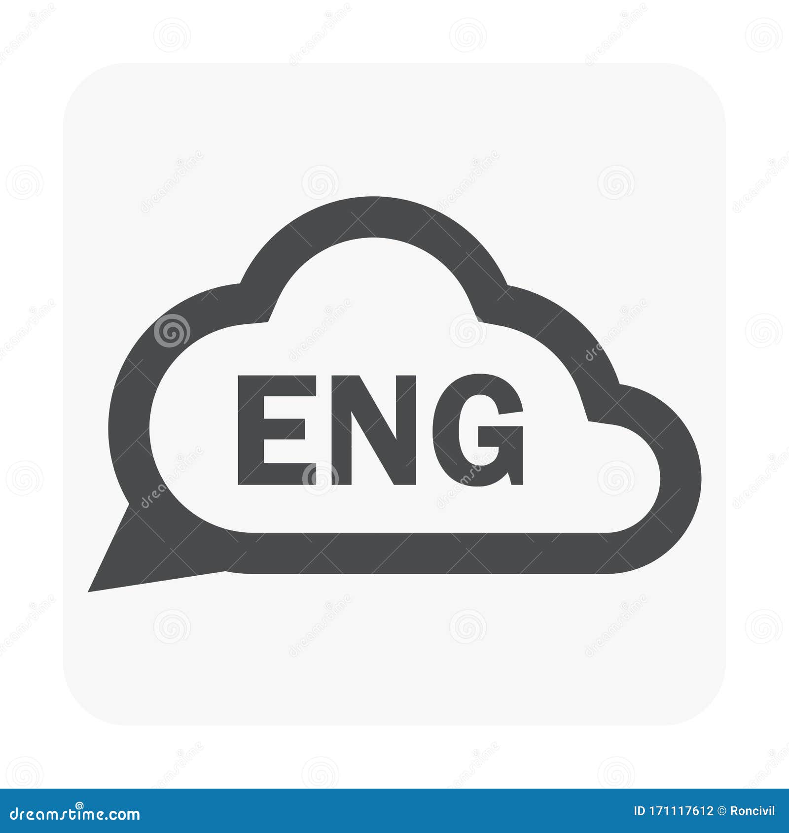 Language icon black stock vector. Illustration of vector - 171117612