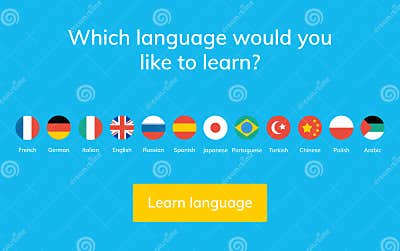 Language Learn Vector Banner Design. Language Course English Different ...