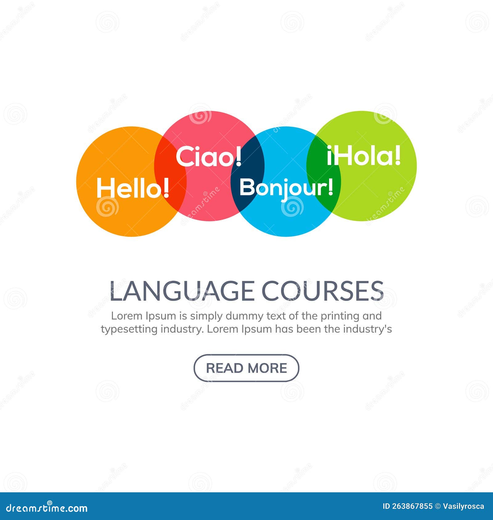 Language Learn Vector Banner Design. Language Course English Different ... Language Learn Vector Banner Design. Language Course English Different ...