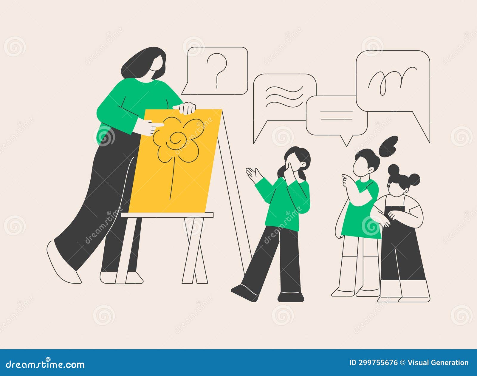 Language Learning Camp Abstract Concept Vector Illustration. Stock ...