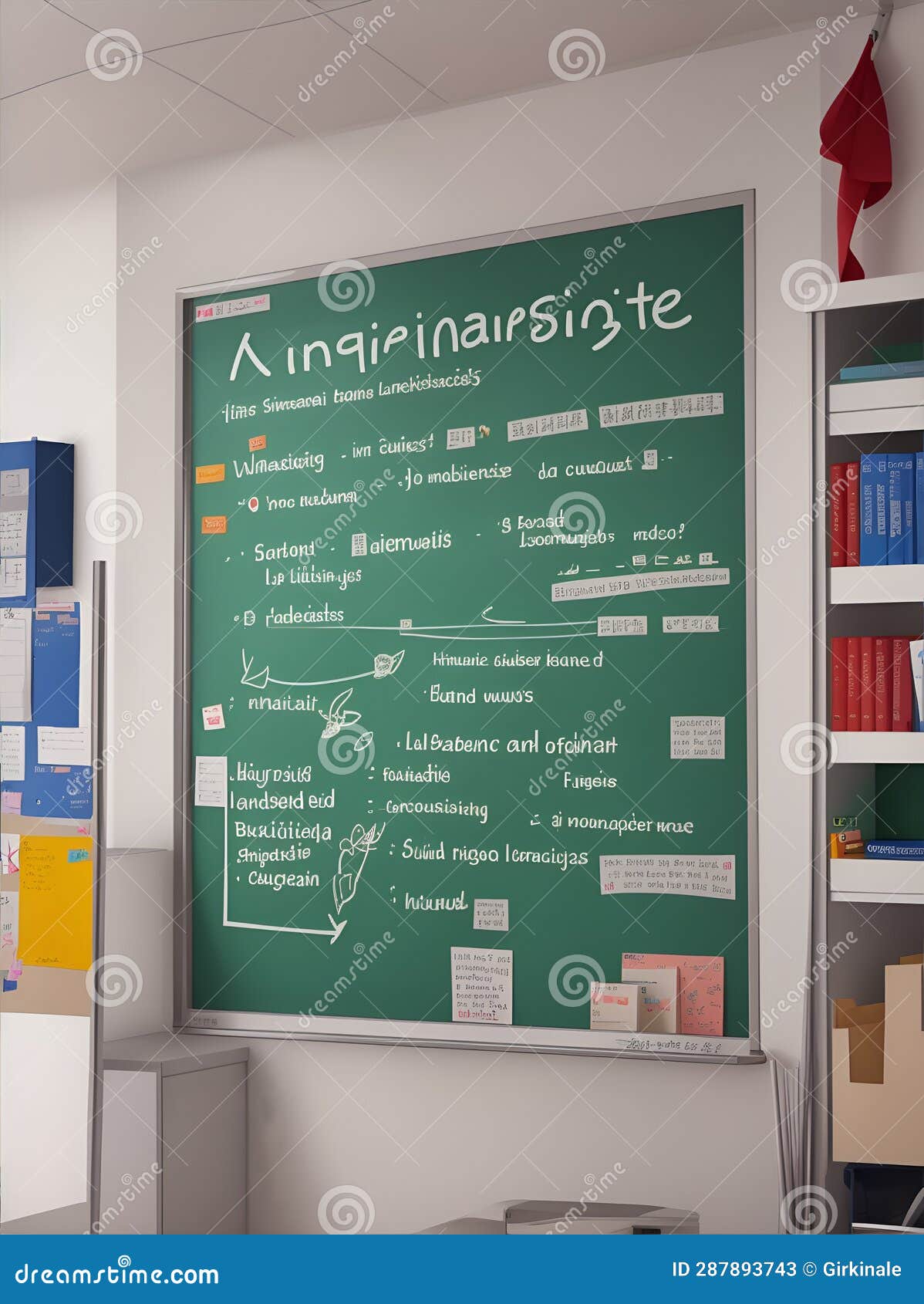 Language Learning. a Language Classroom Stock Illustration ...