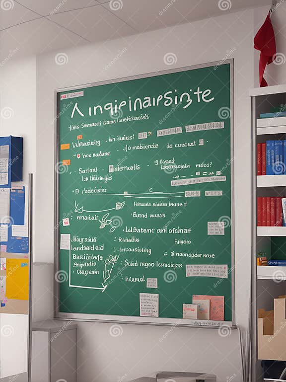 Language Learning. a Language Classroom Stock Illustration ...