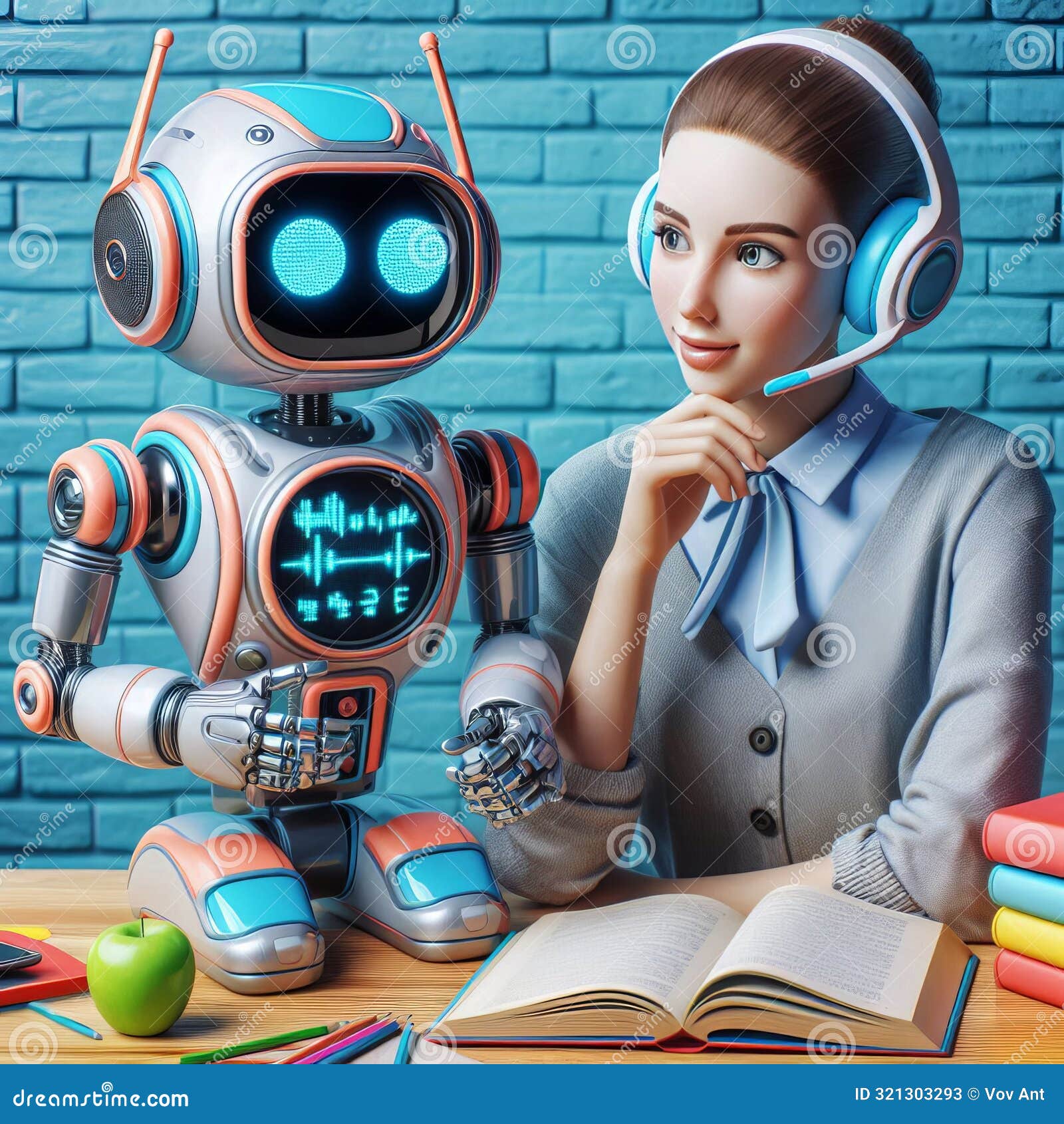 Language Learning Robot - a Robot Designed for Teachig Stock Image - Image of speech, teaching ...