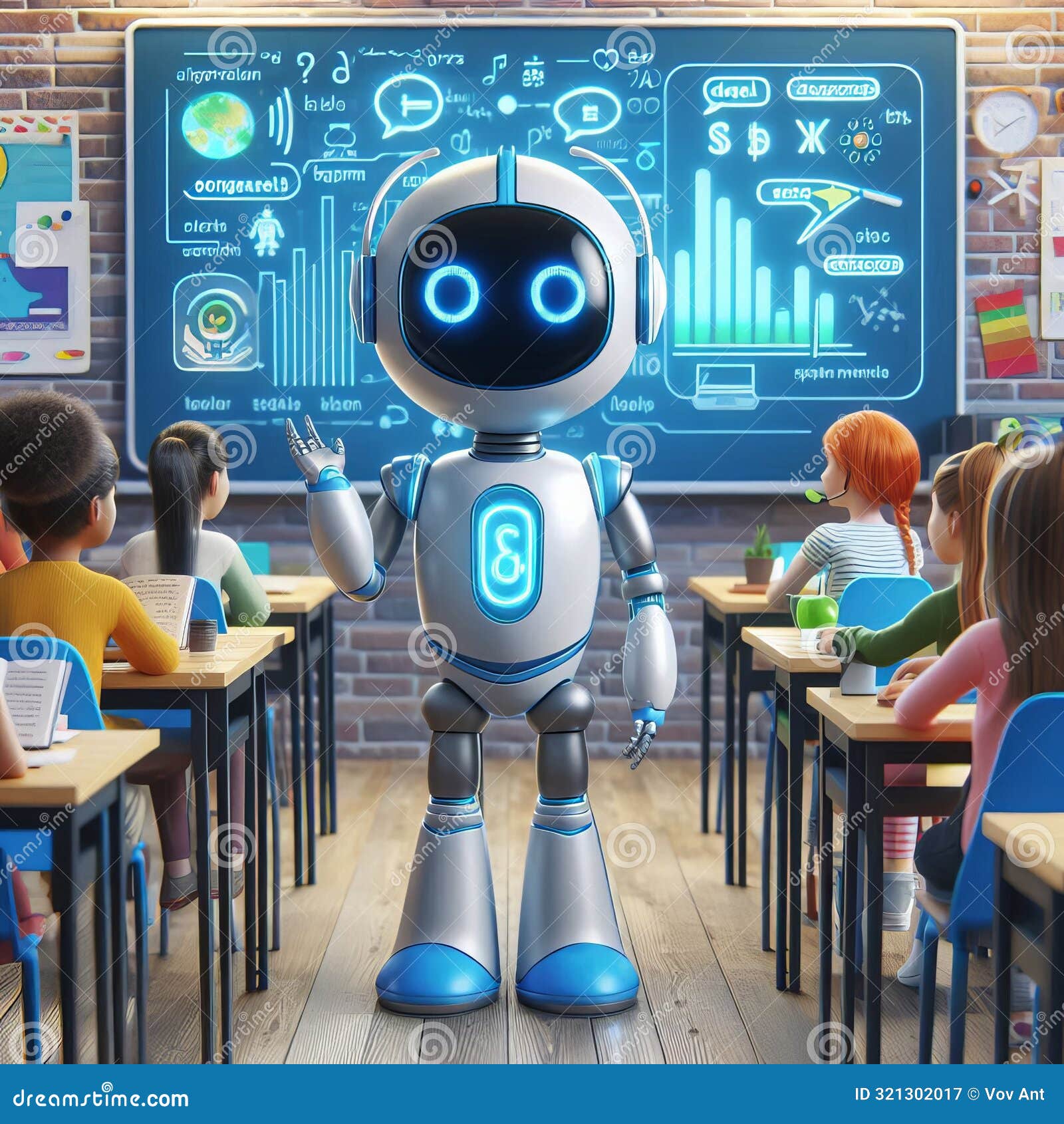 35 132. Language Learning Robot - a Robot Designed for Teachig Stock ...