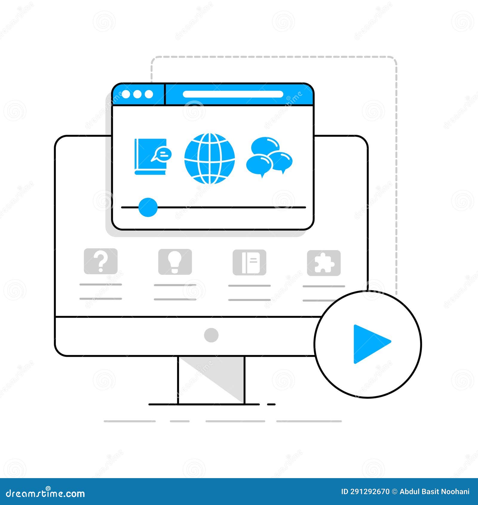 Language Learning Tutorial Illustration, Language Tutorial Graphics ...