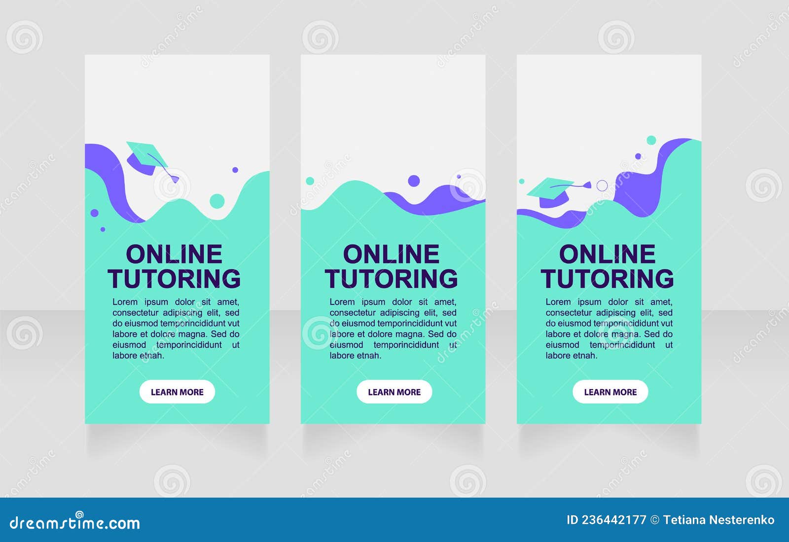 Language Online Tutor Web Banner Design Template Stock Vector ...